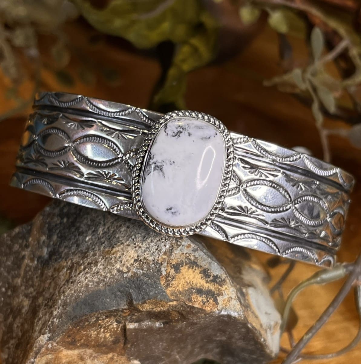 White Buffalo Bracelet - Native American Turquoise Jewelry - Dakota Sky ...