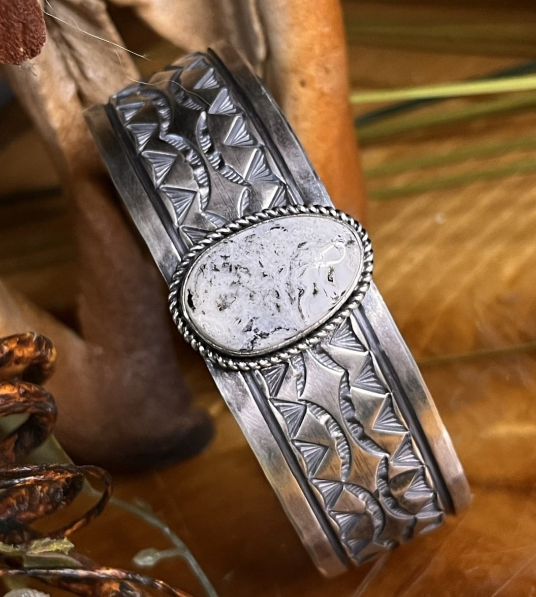 White Buffalo Bracelet - Native American Turquoise Jewelry - Dakota Sky ...