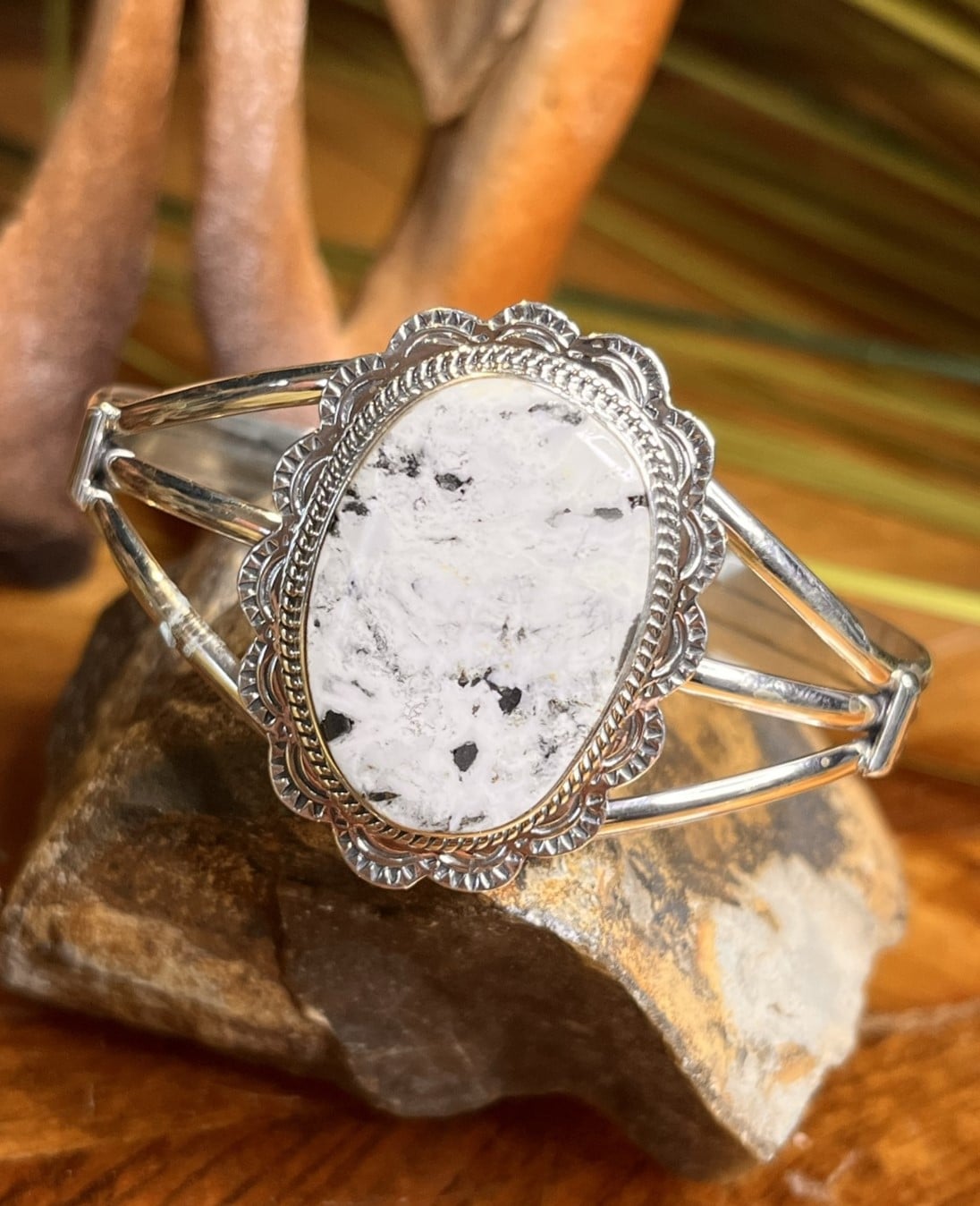 White Buffalo Bracelet - Native American Turquoise Jewelry - Dakota Sky ...