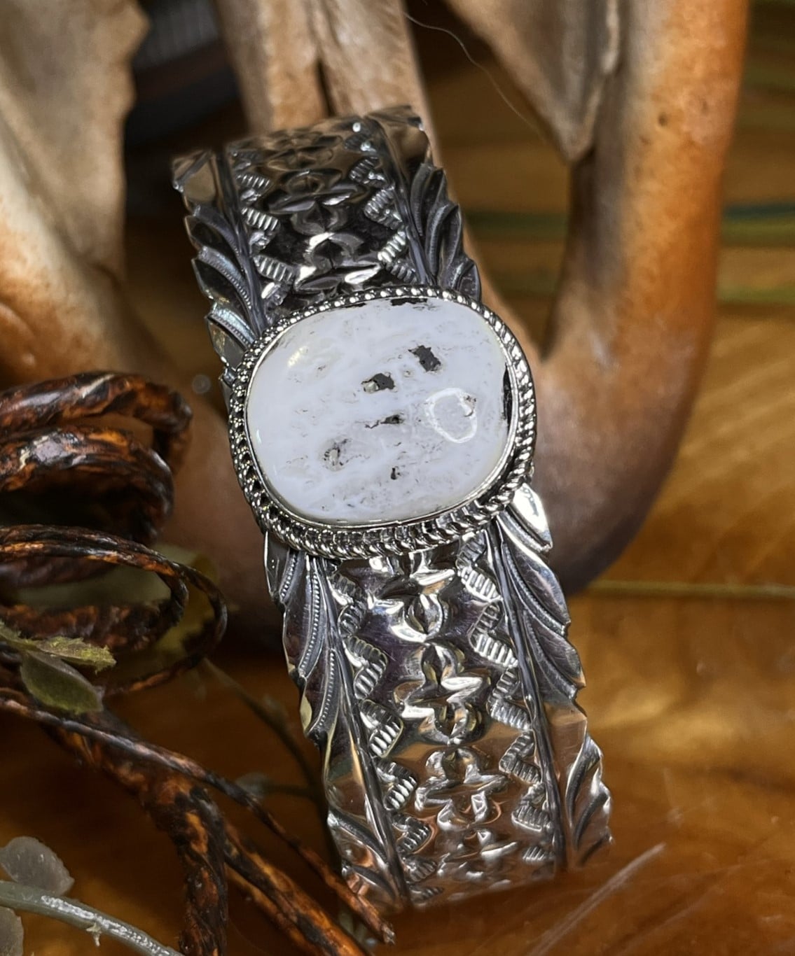 White Buffalo Bracelet - Native American Turquoise Jewelry - Dakota Sky ...