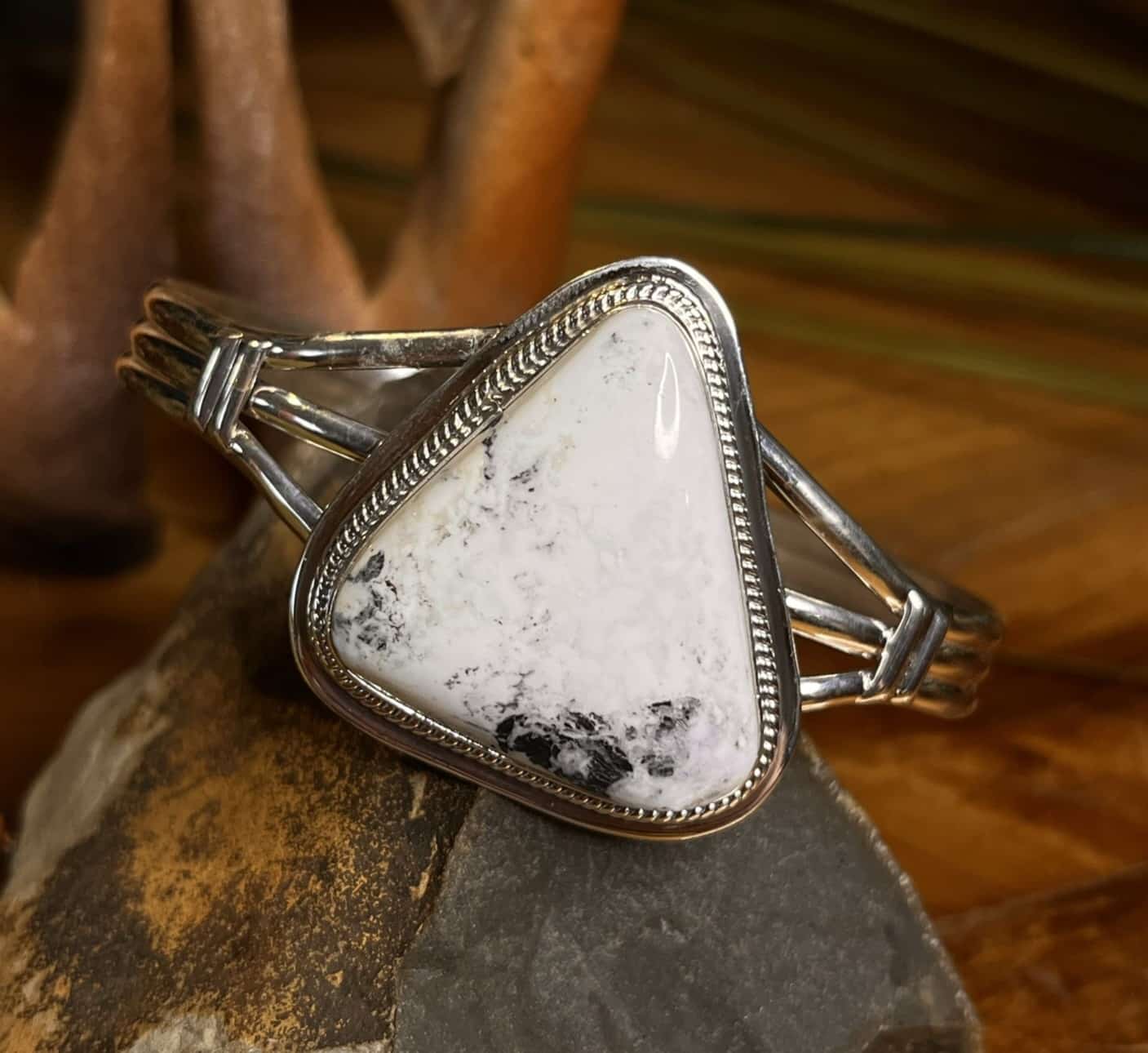 White Buffalo Bracelet - Native American Turquoise Jewelry - Dakota Sky ...