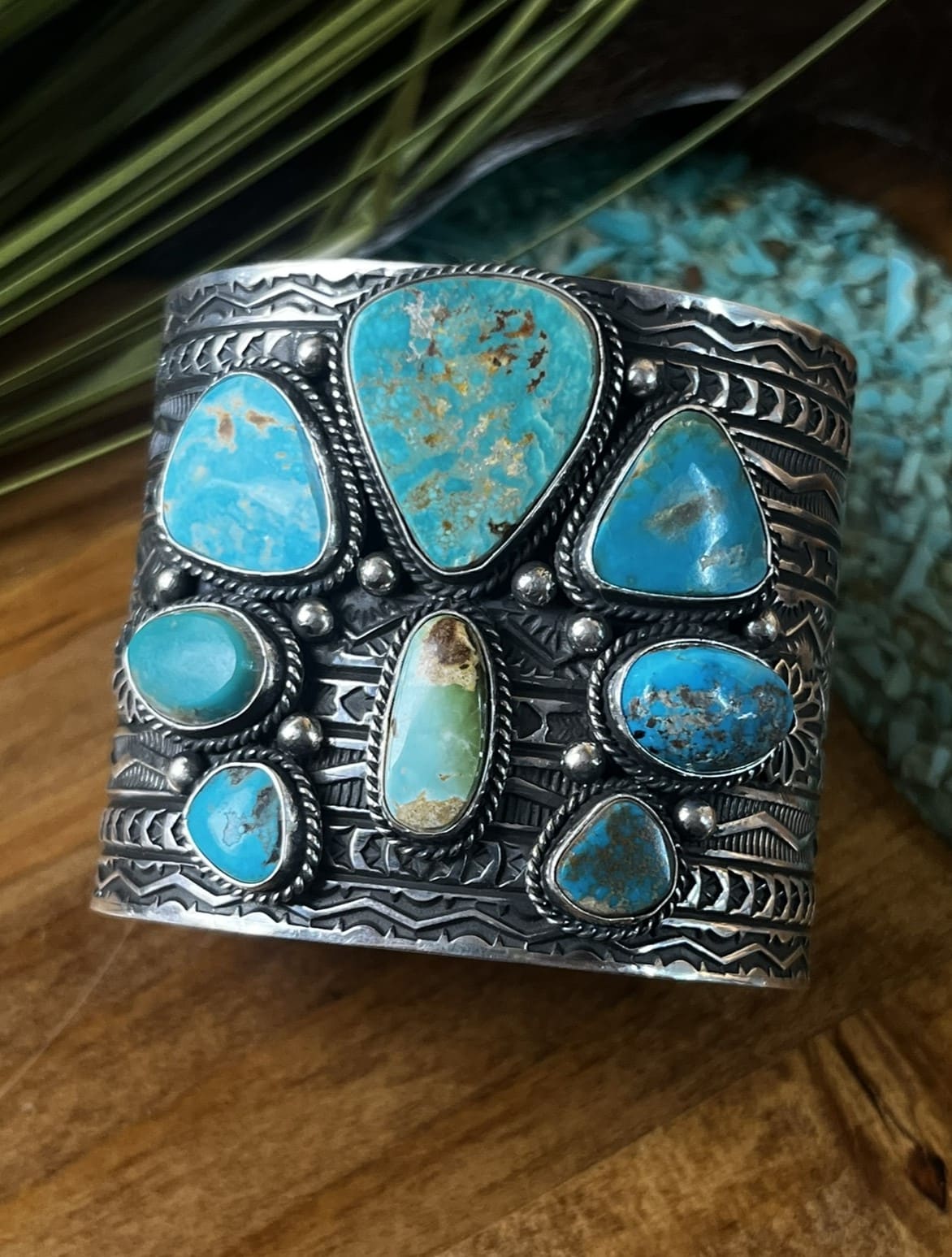 Nevada Turquoise Bracelet - Native American Turquoise Jewelry - Dakota ...