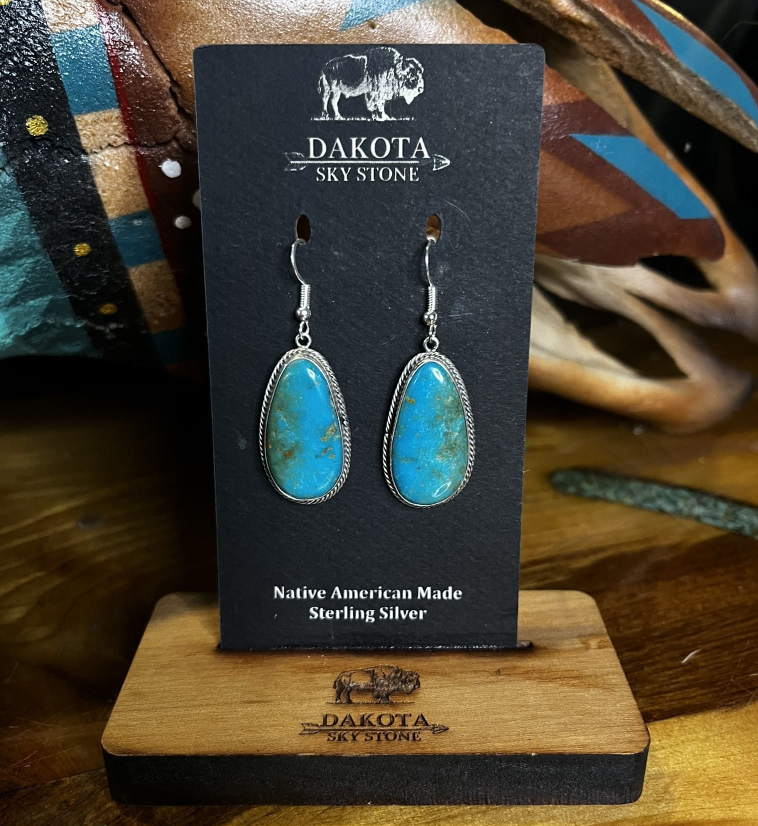 Easter Blue Turquoise Earrings - Native American Turquoise Jewelry ...