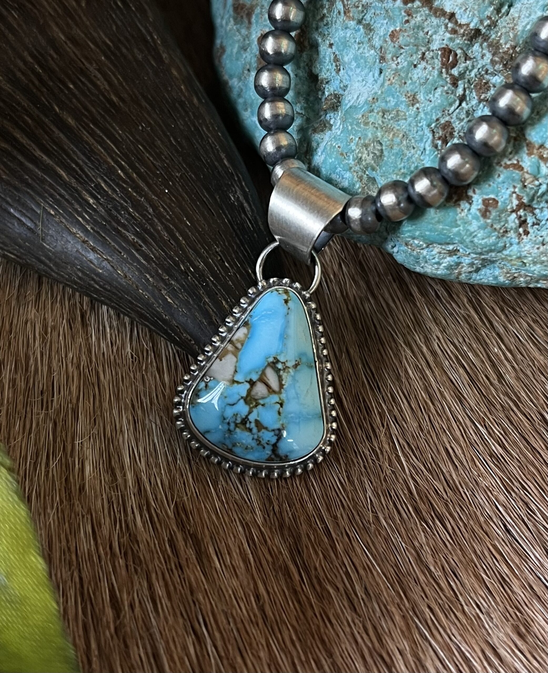 White Water Turquoise Necklace - Native American Turquoise Jewelry ...