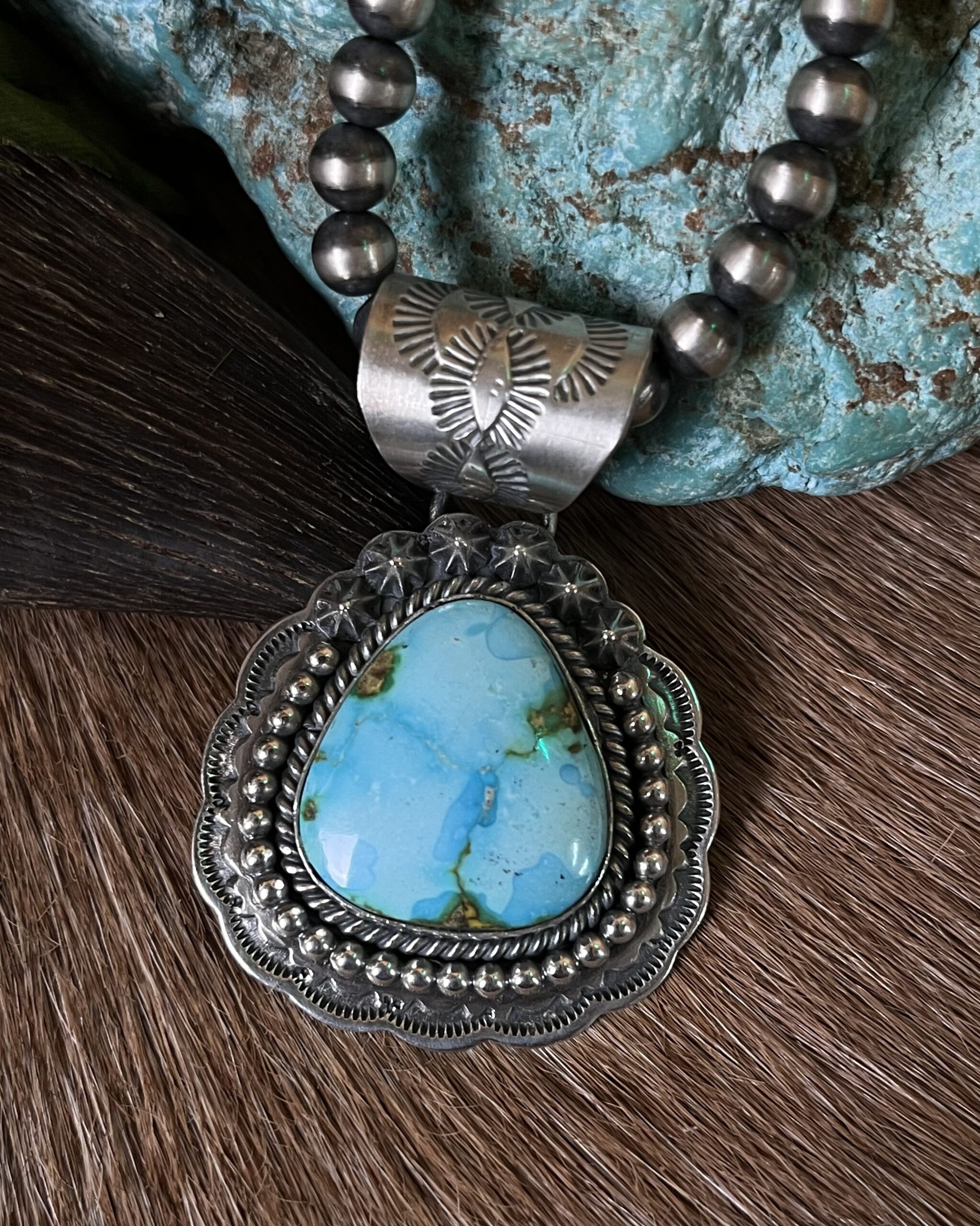 Sierra Nevada Turquoise Necklace - Native American Turquoise Jewelry ...