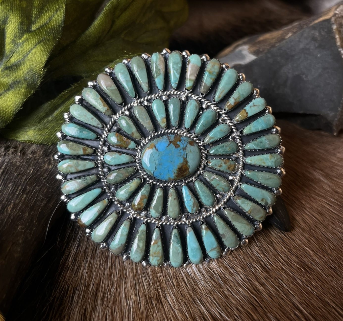 Nevada Turquoise Belt Buckle - Native American Turquoise Jewelry ...
