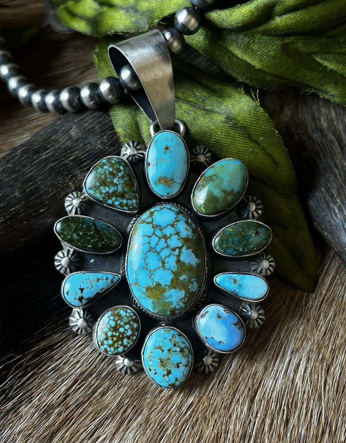 Sierra Nevada Turquoise Pendant - Native American Turquoise Jewelry ...