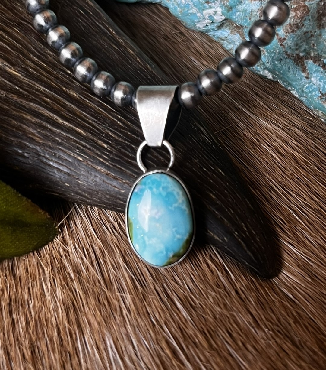 Nevada Turquoise Necklace - Native American Turquoise Jewelry - Dakota ...