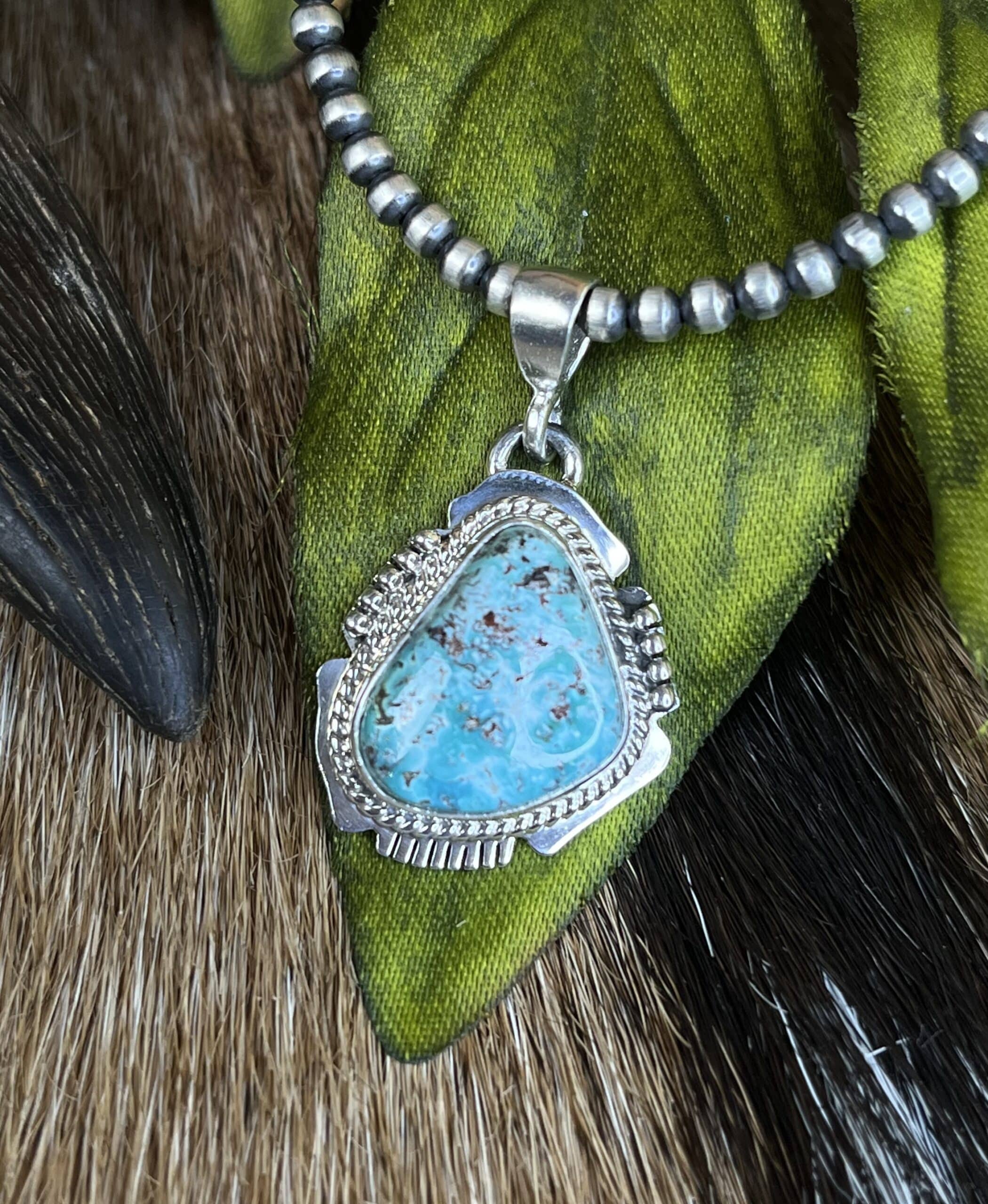 White Water Turquoise Necklace - Native American Turquoise Jewelry ...