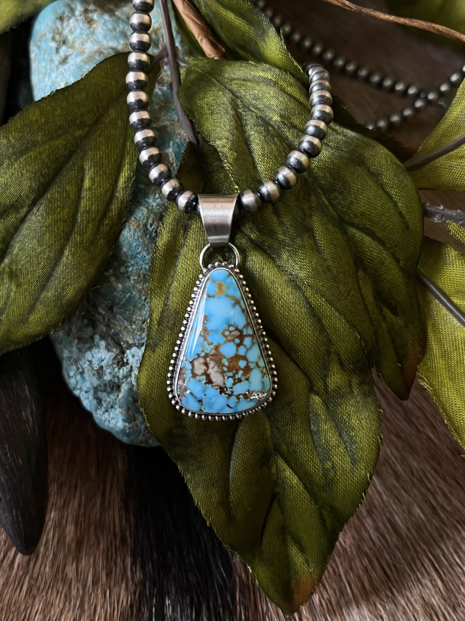 White Water Turquoise Necklace - Native American Turquoise Jewelry ...
