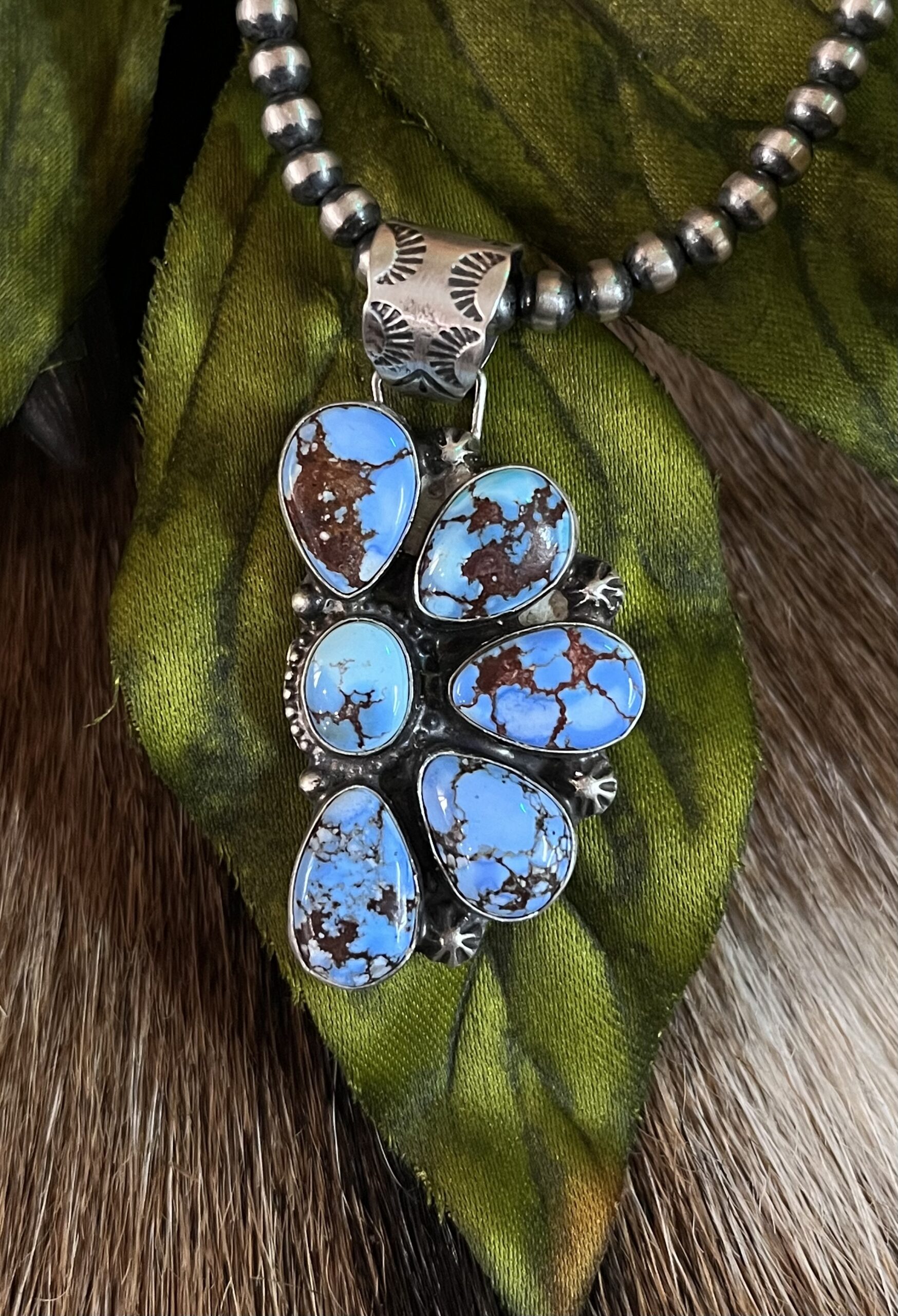 Golden HIlls Turquoise Pendant - Native American Turquoise Jewelry ...