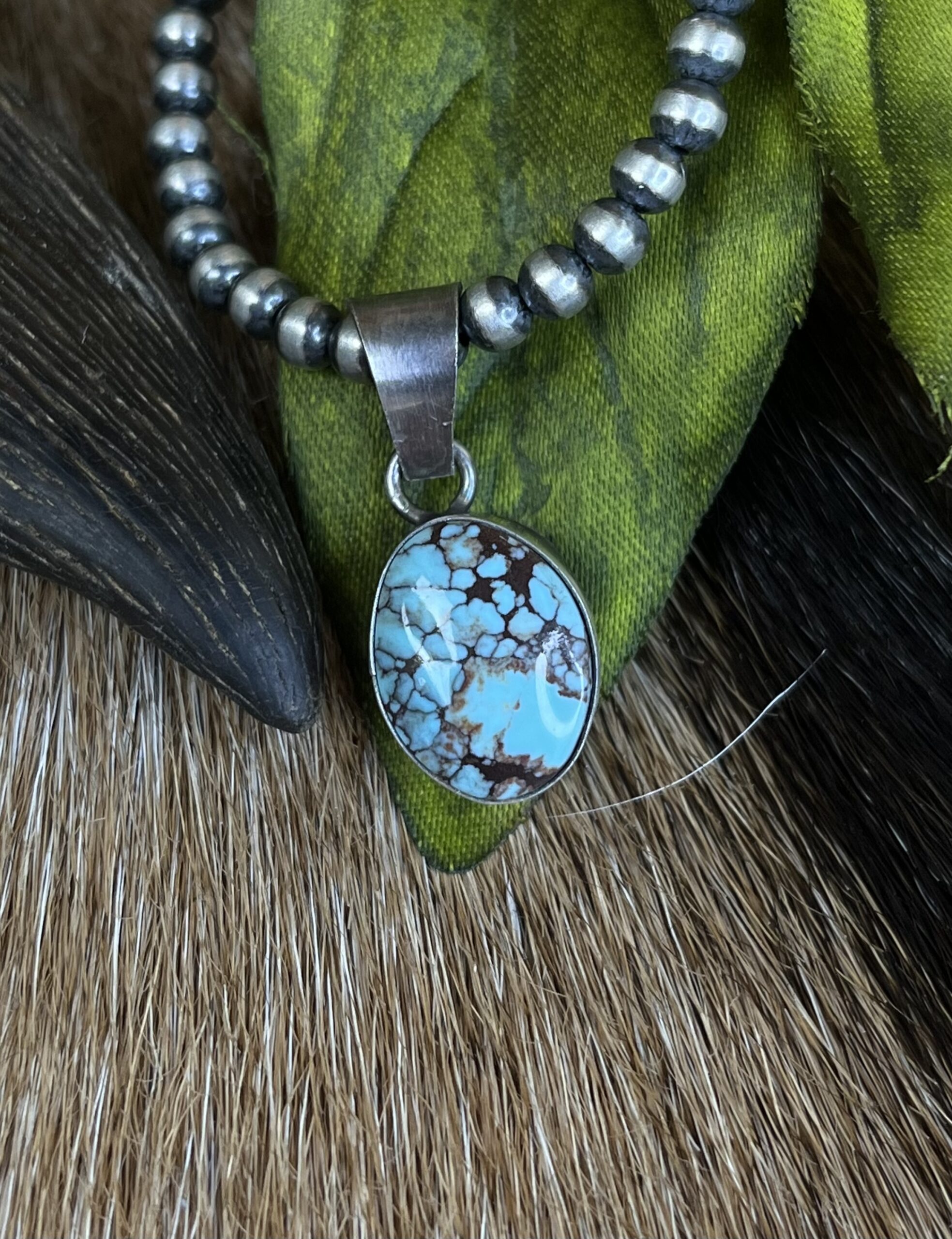 Boulder Turquoise Necklace - Native American Turquoise Jewelry - Dakota ...