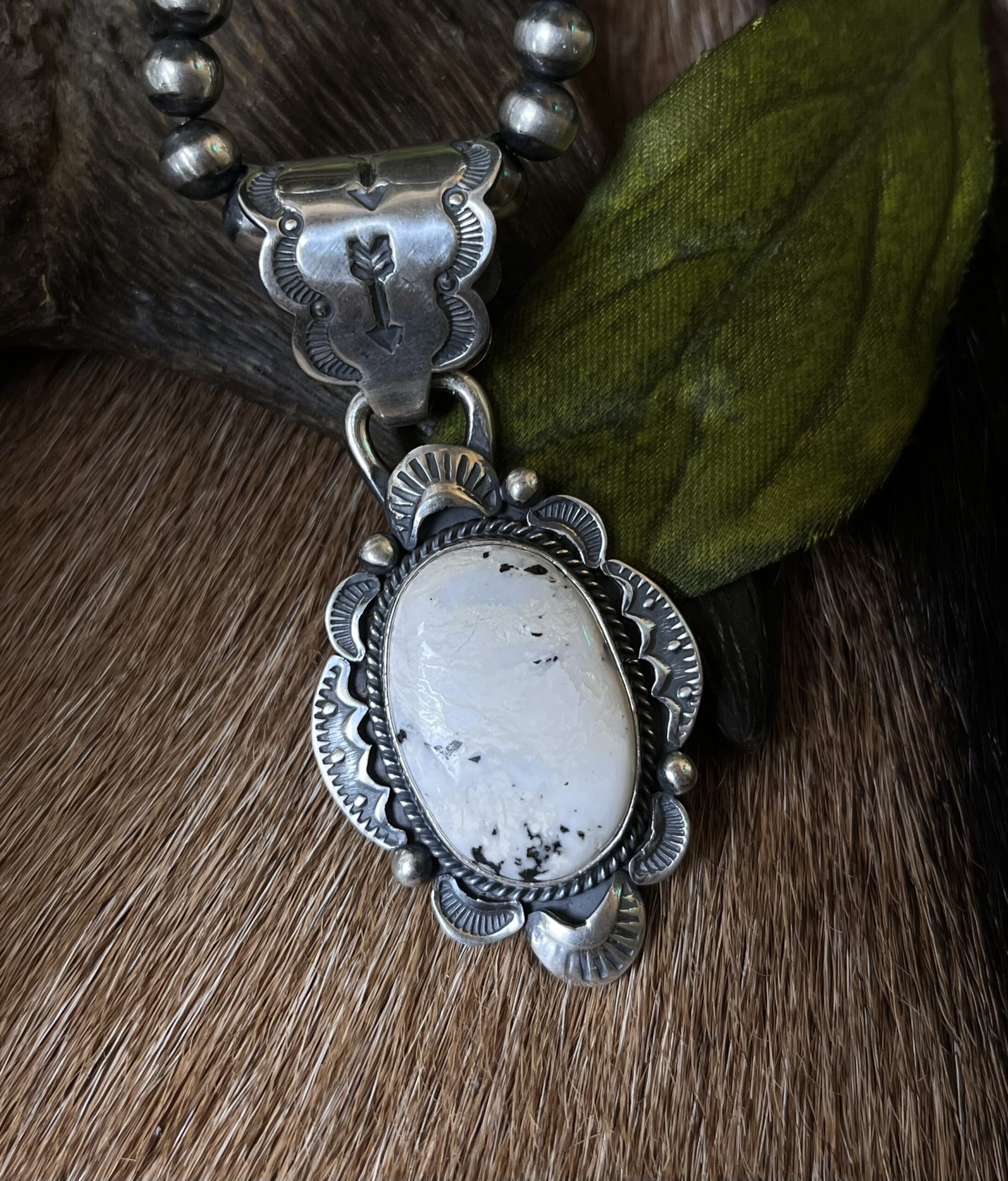 White Buffalo Pendant - Native American Turquoise Jewelry - Dakota Sky ...