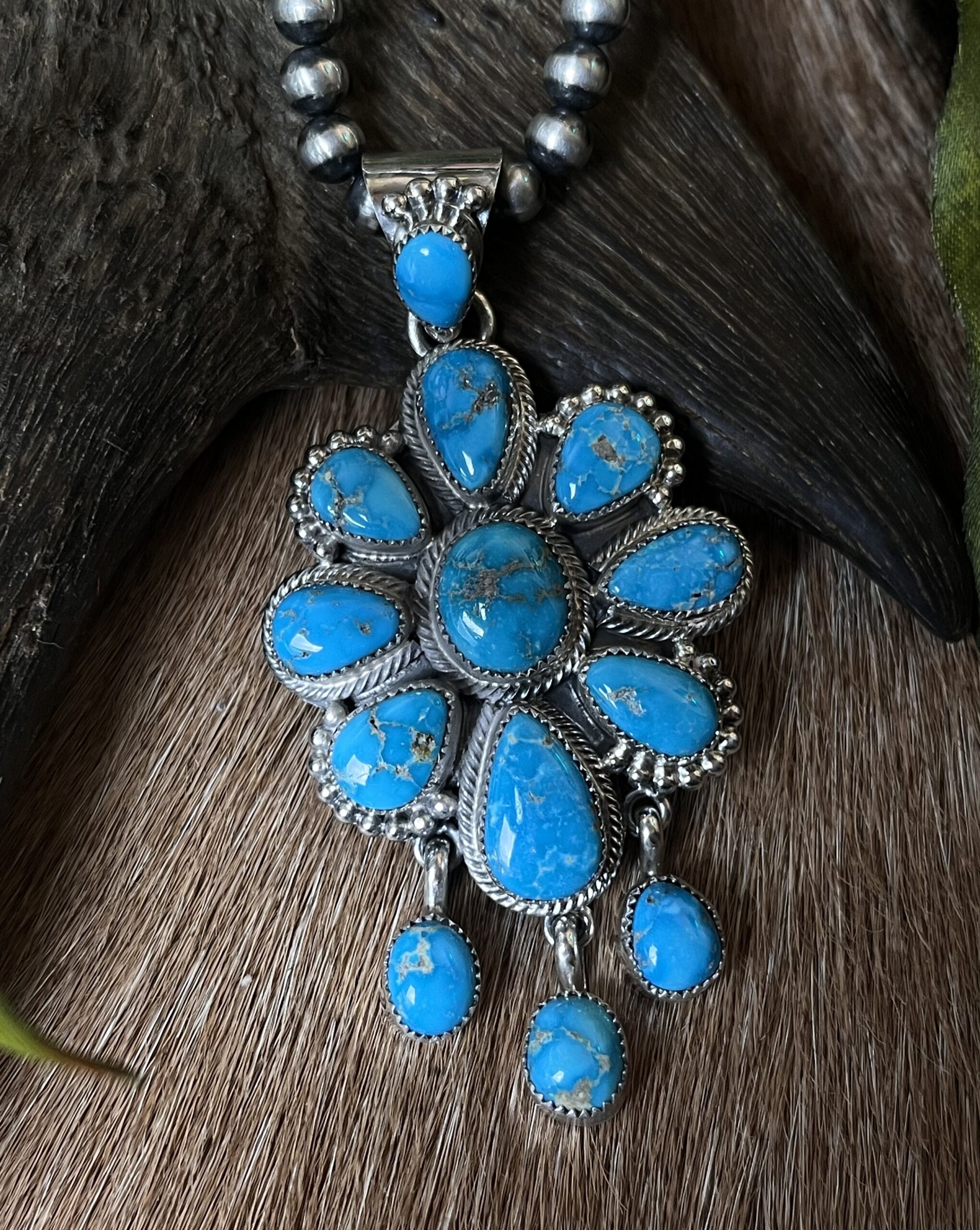 Sierra Nevada Turquoise Pendant - Native American Turquoise Jewelry ...