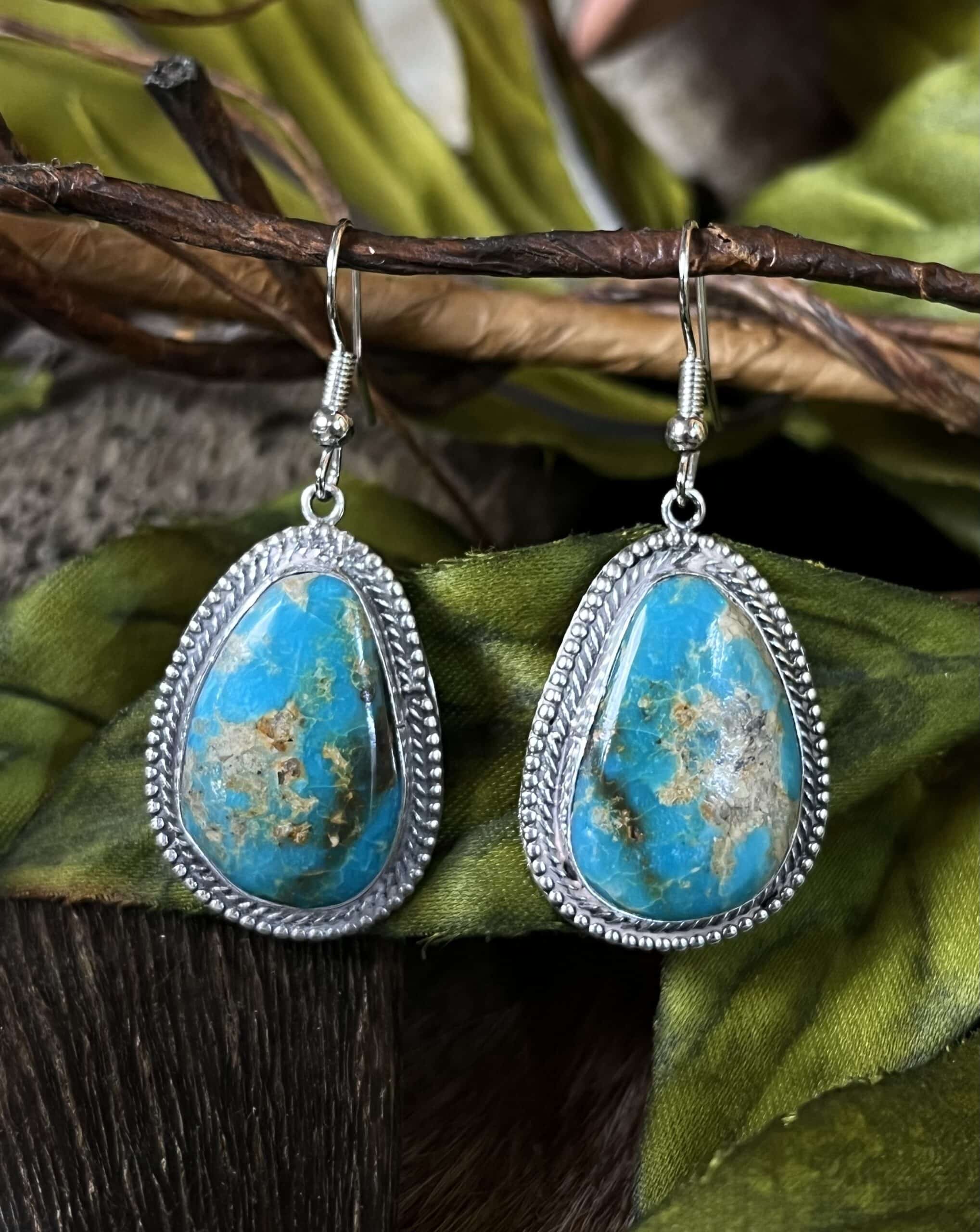 Easter Blue Turquoise Earrings - Native American Turquoise Jewelry ...
