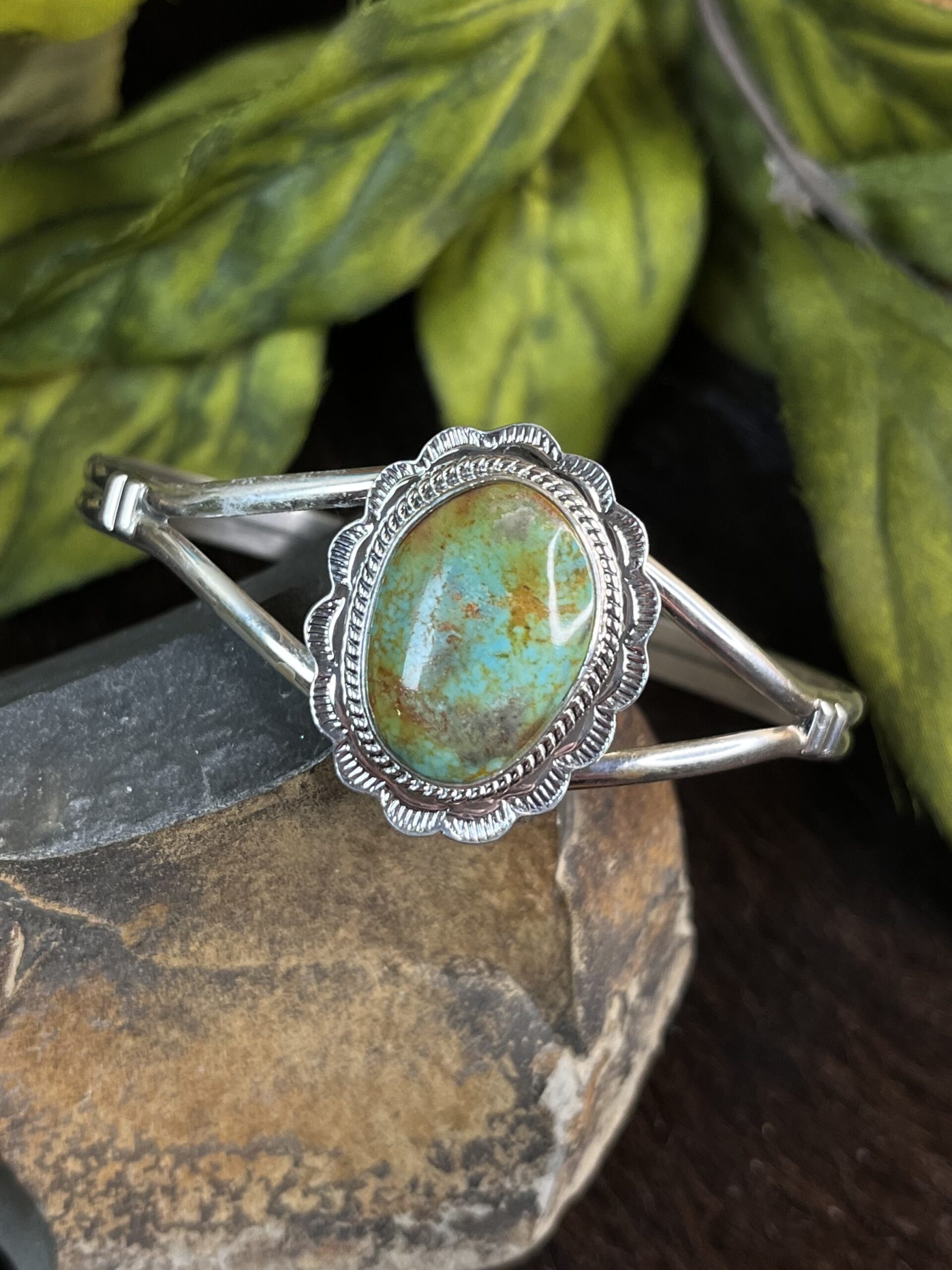 Tyrone Turquoise Bracelet - Native American Turquoise Jewelry - Dakota ...