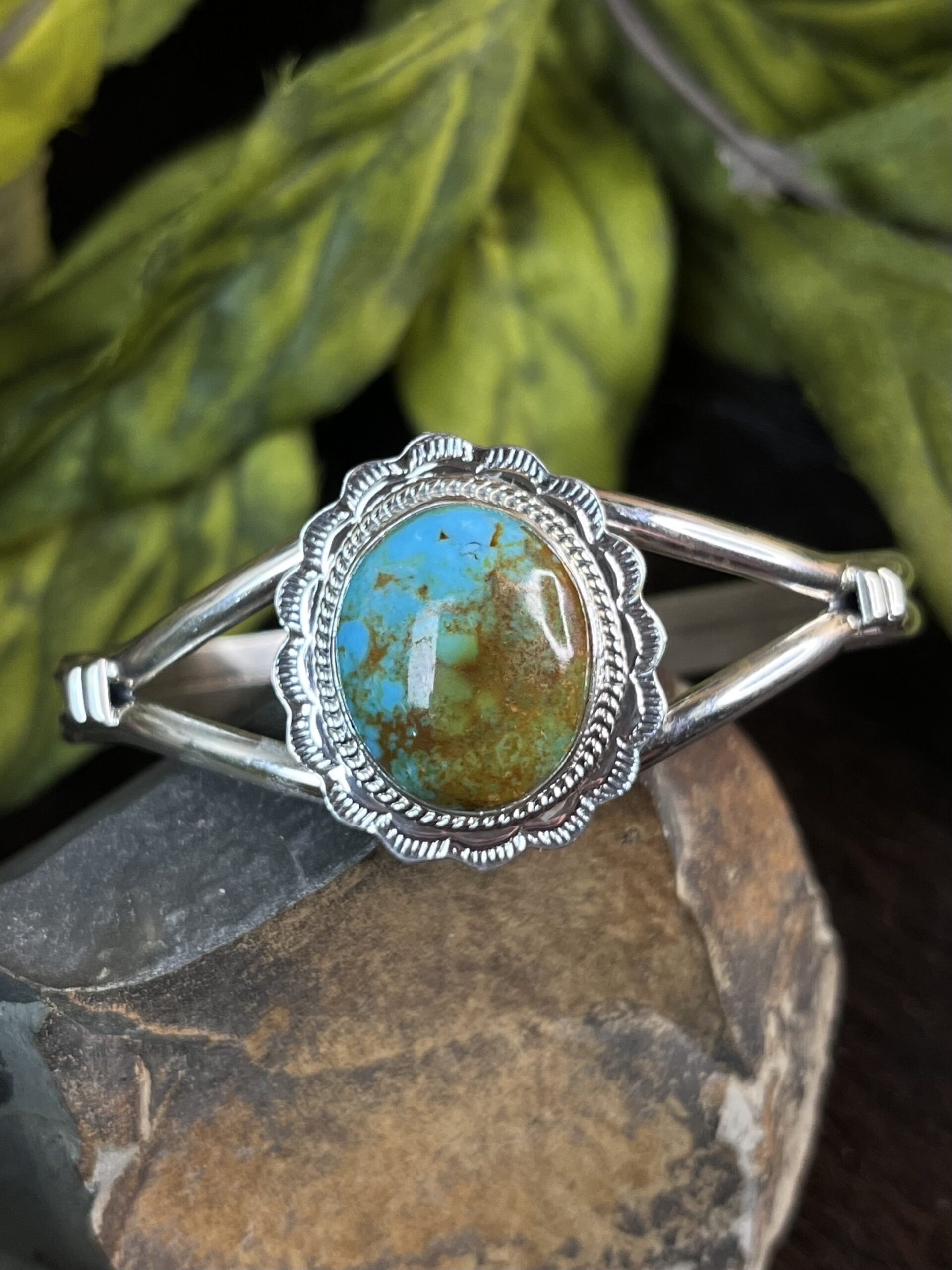 Tyrone Turquoise Bracelet - Native American Turquoise Jewelry - Dakota ...