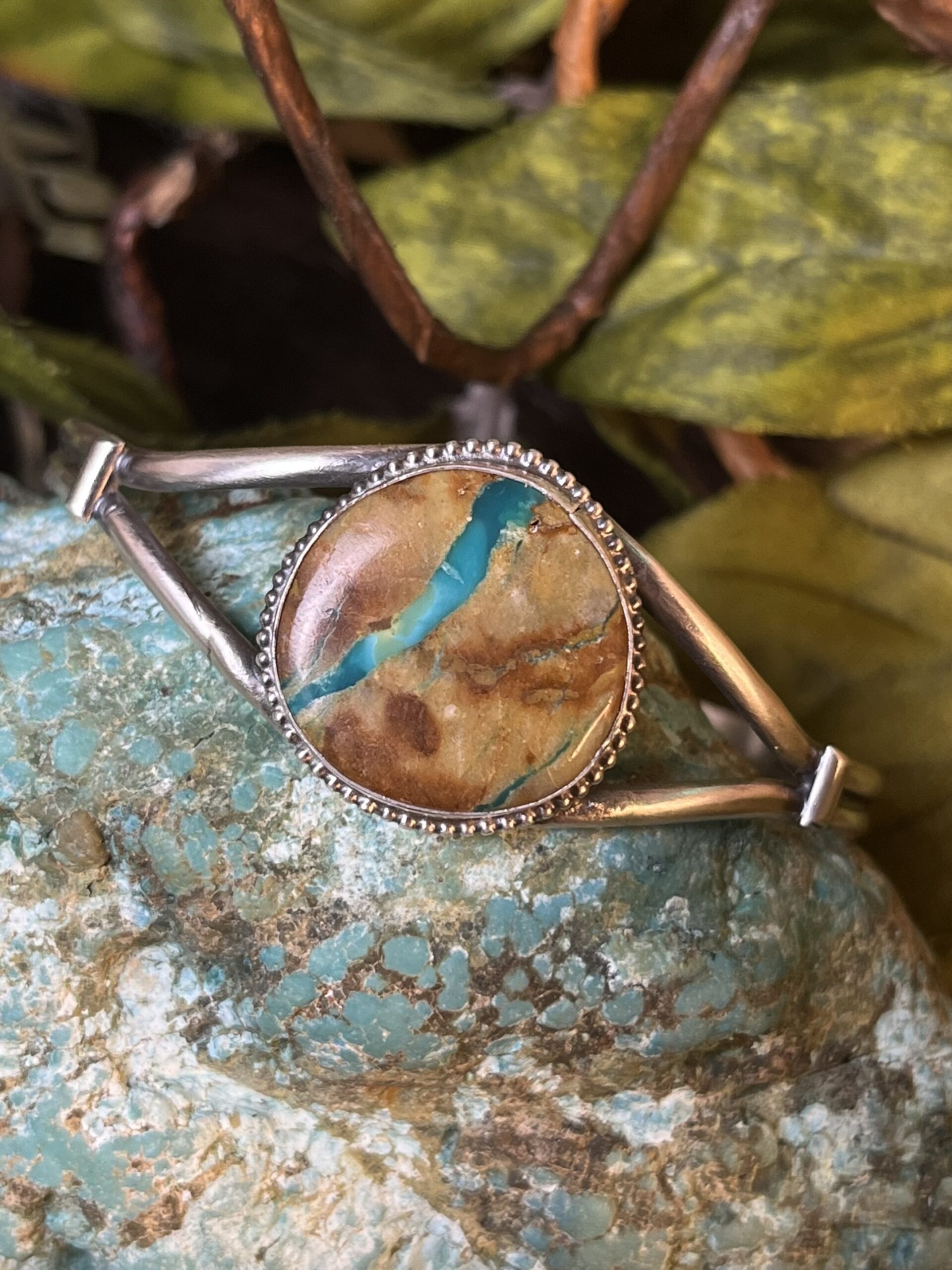 Boulder Turquoise Bracelet - Native American Turquoise Jewelry - Dakota ...