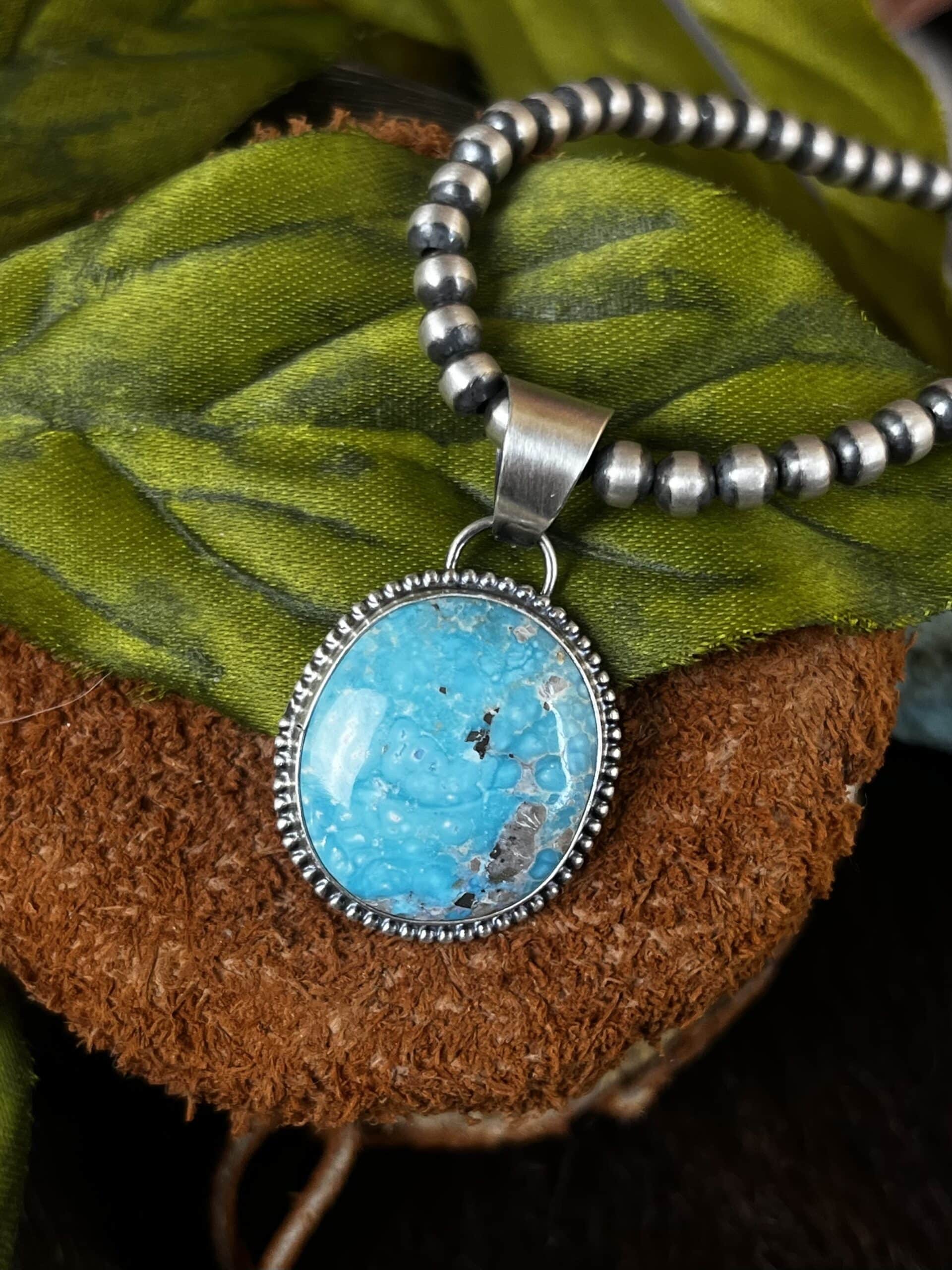 White Water Turquoise Necklace - Native American Turquoise Jewelry ...
