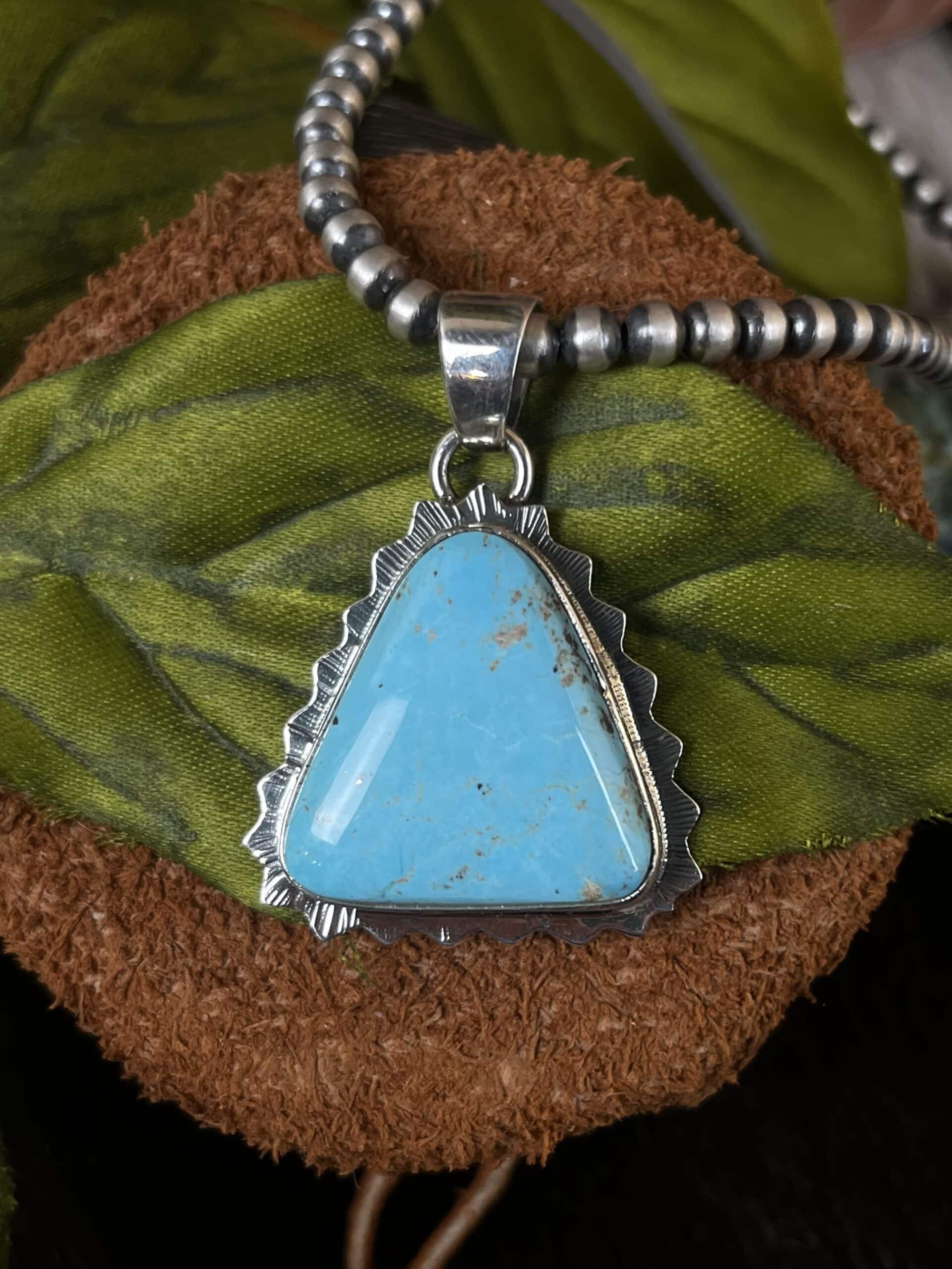 Tyrone Turquoise Necklace - Native American Turquoise Jewelry - Dakota ...