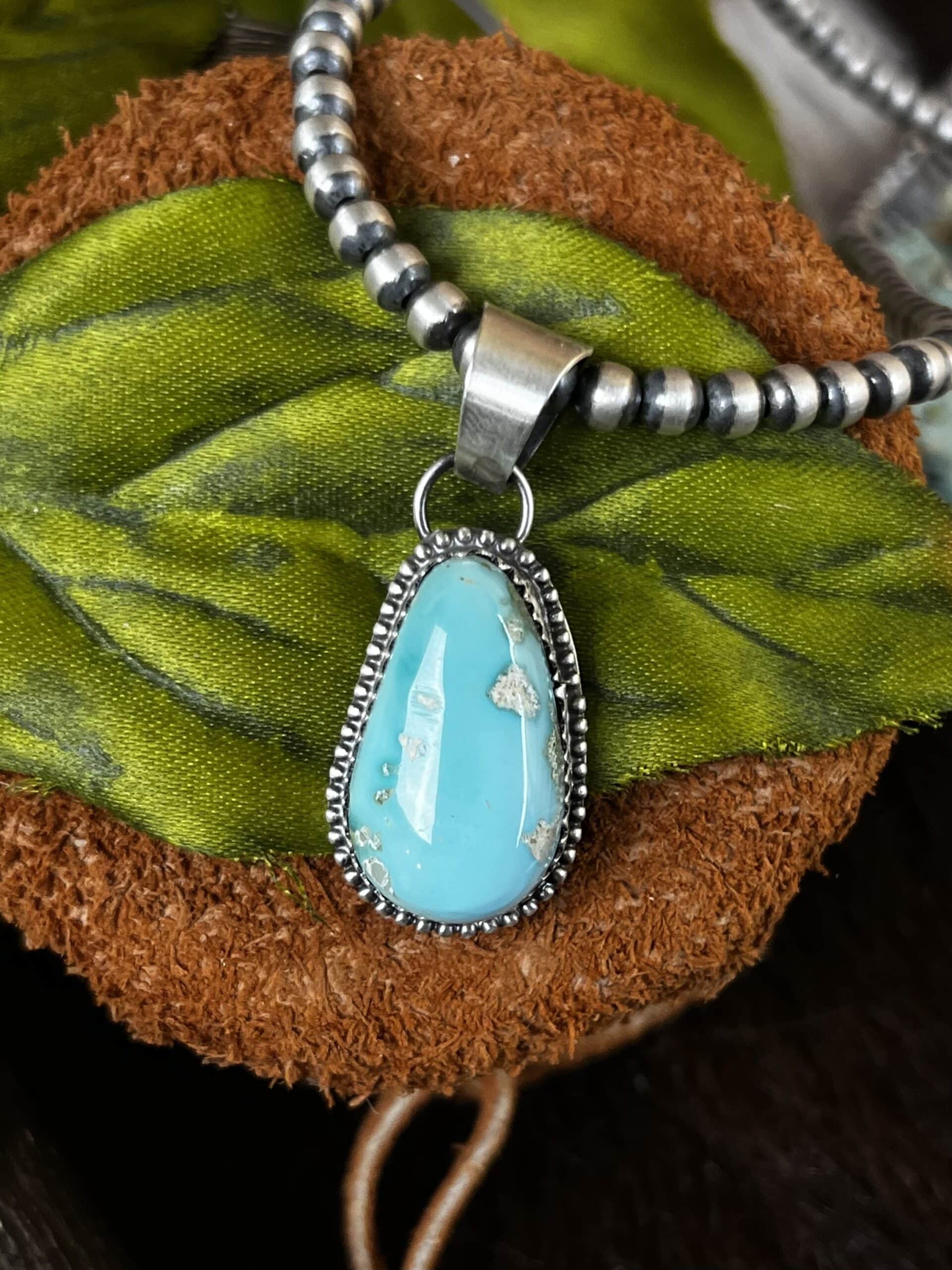 White Water Turquoise Necklace - Native American Turquoise Jewelry ...