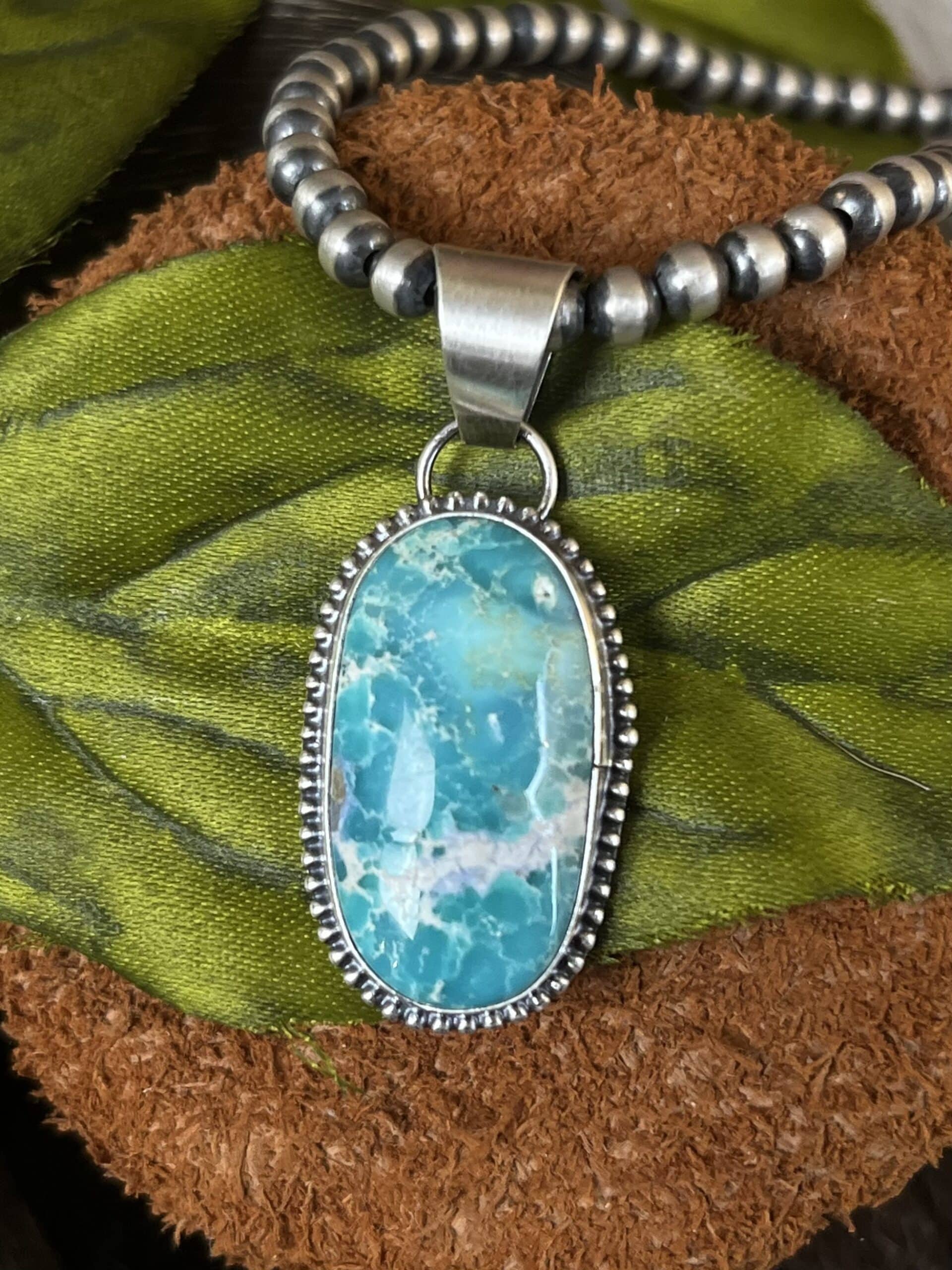 White Water Turquoise Necklace - Native American Turquoise Jewelry ...