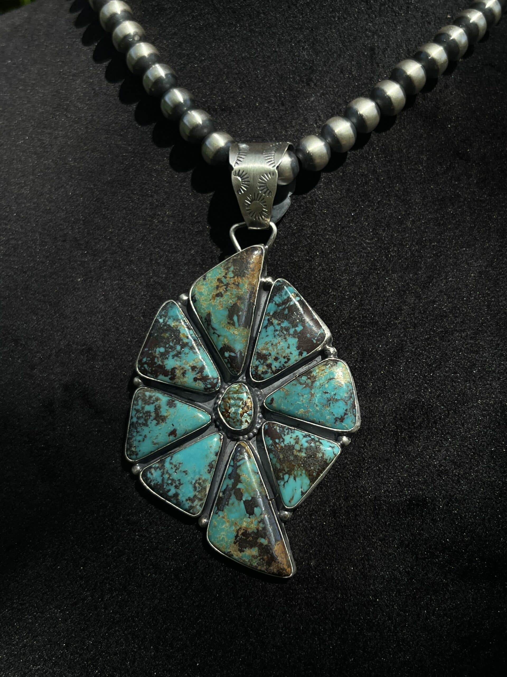 Easter Blue Turquoise Necklace - Native American Turquoise Jewelry ...