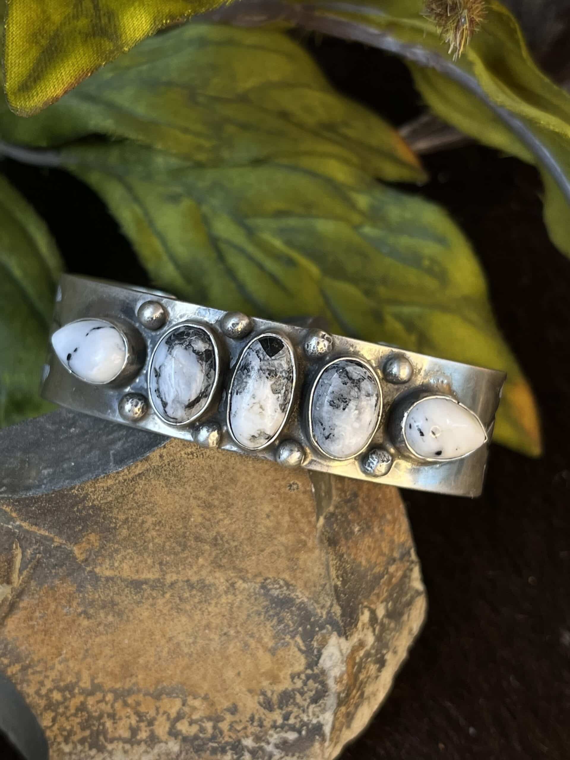 White Buffalo Bracelet - Native American Turquoise Jewelry - Dakota Sky ...