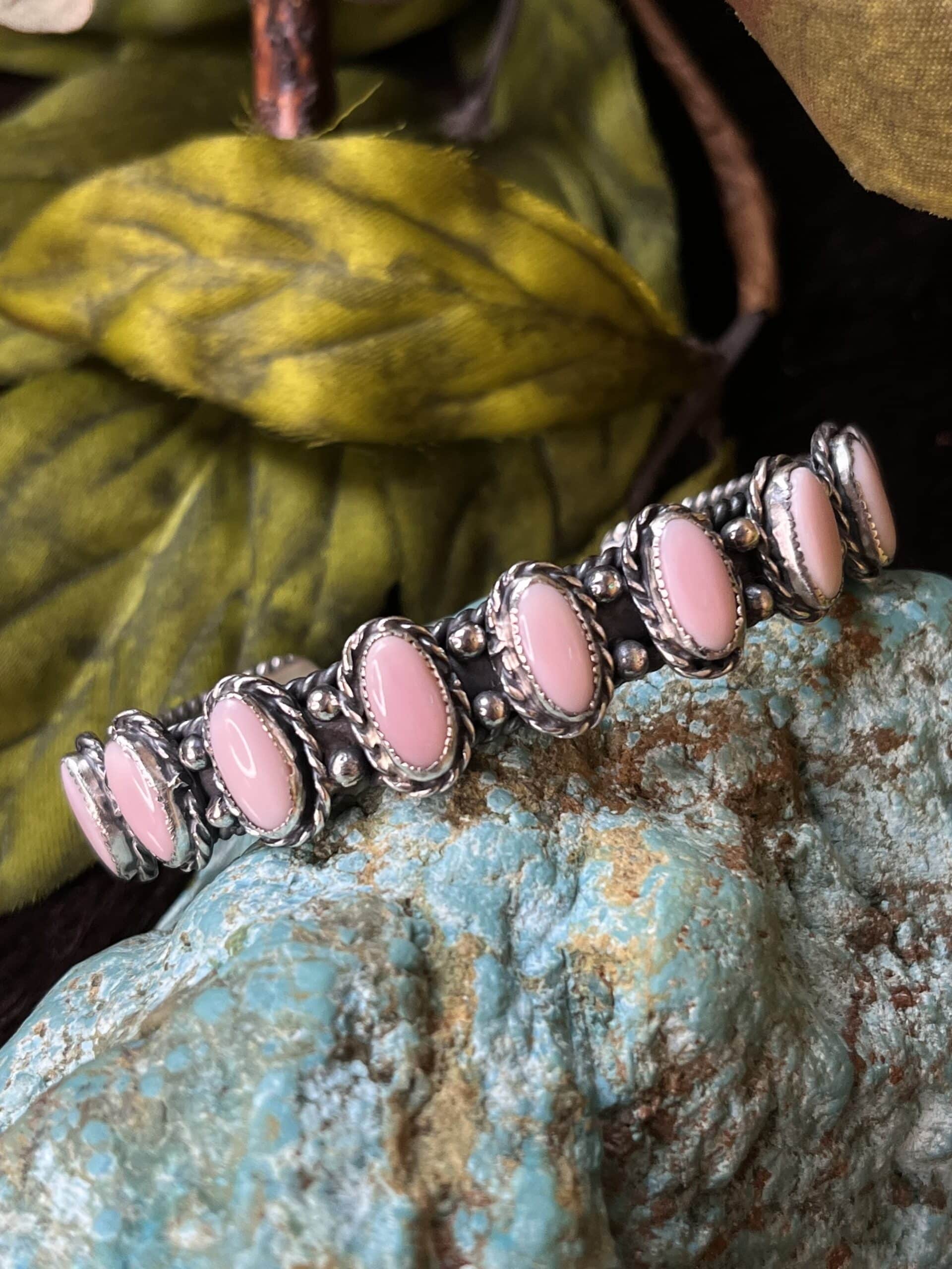 Pink Conch Bracelet - Native American Turquoise Jewelry - Dakota Sky Stone