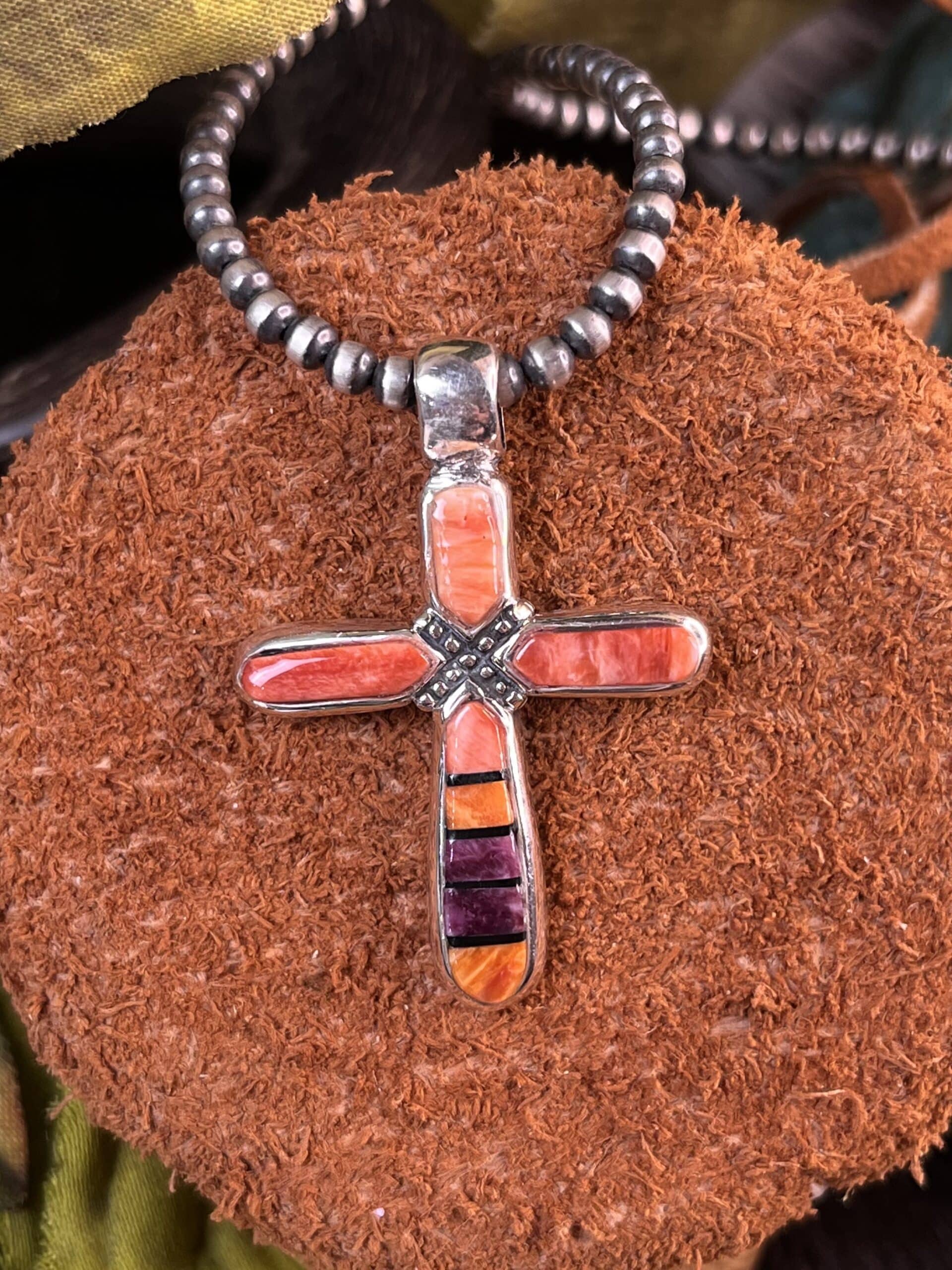 Spiny Oyster Necklace - Native American Turquoise Jewelry - Dakota Sky ...