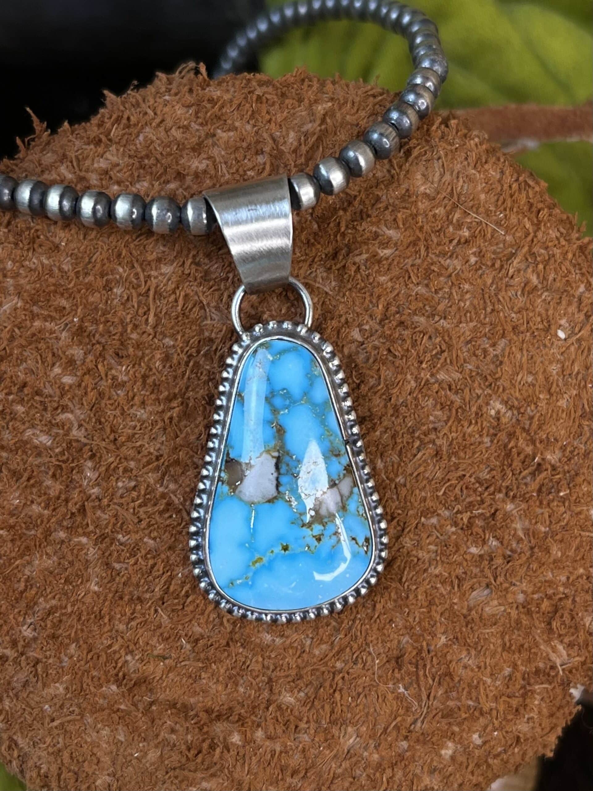 White Water Turquoise Necklace - Native American Turquoise Jewelry ...