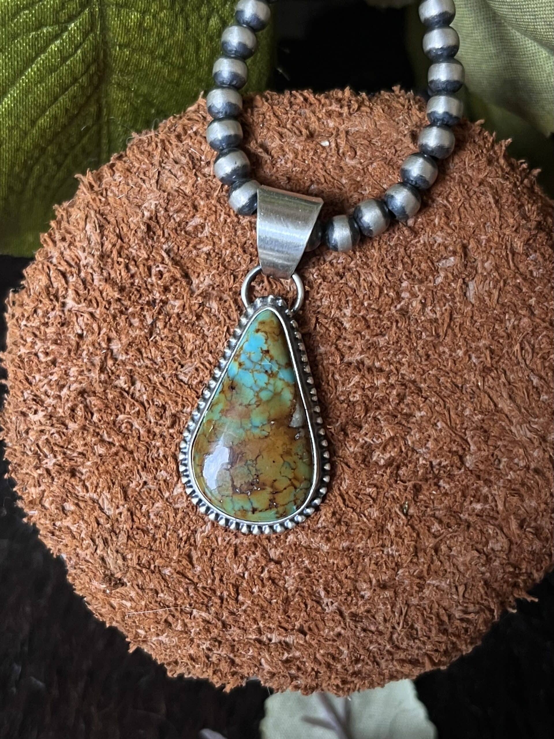 Tyrone Turquoise Necklace - Native American Turquoise Jewelry - Dakota ...