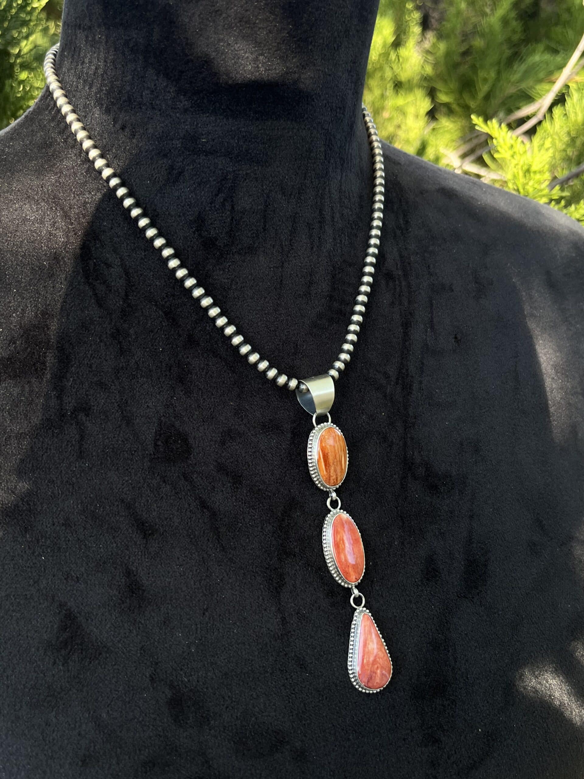 Spiny Oyster Necklace - Native American Turquoise Jewelry - Dakota Sky ...