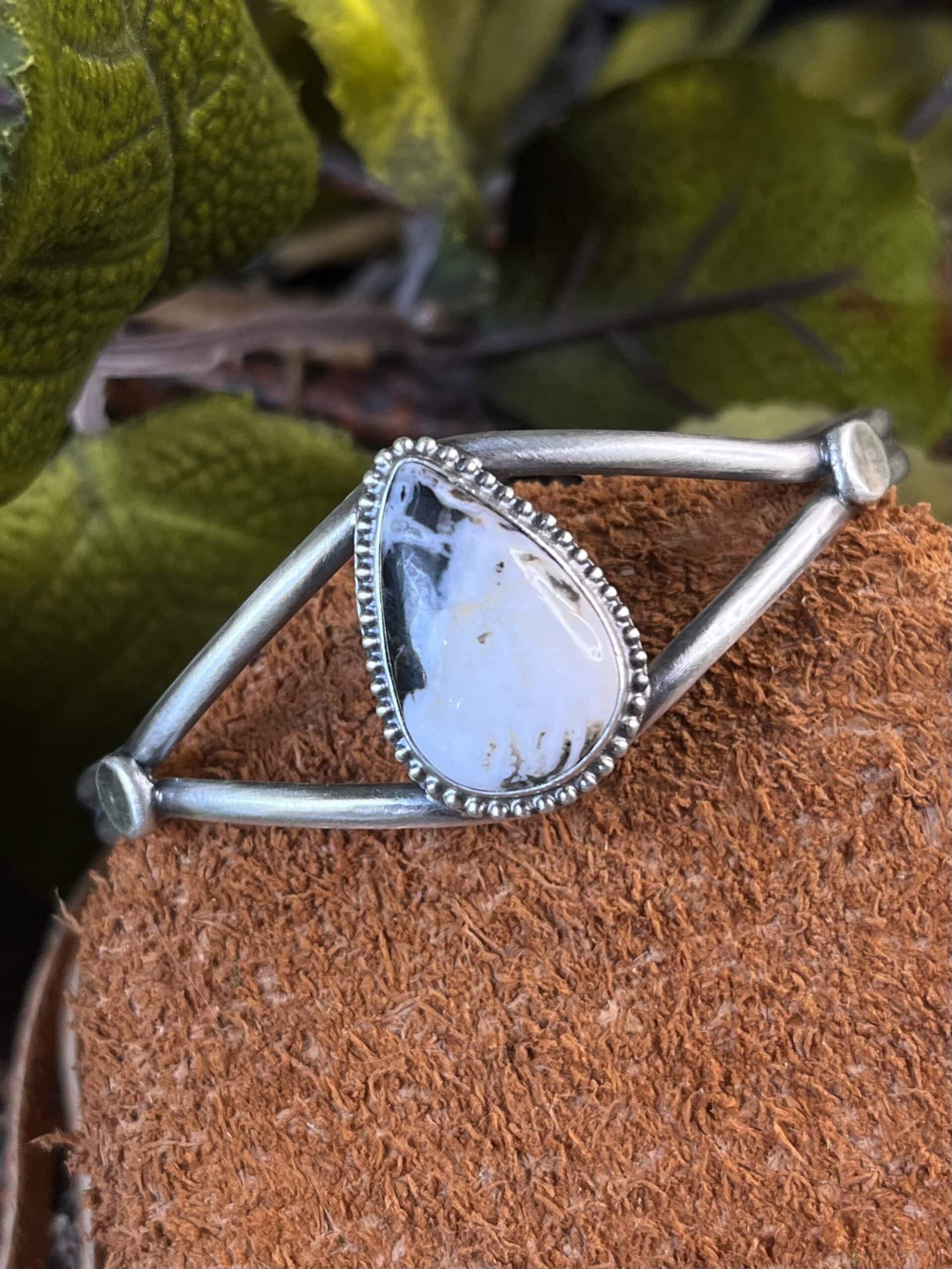 White Buffalo Bracelet - Native American Turquoise Jewelry - Dakota Sky ...
