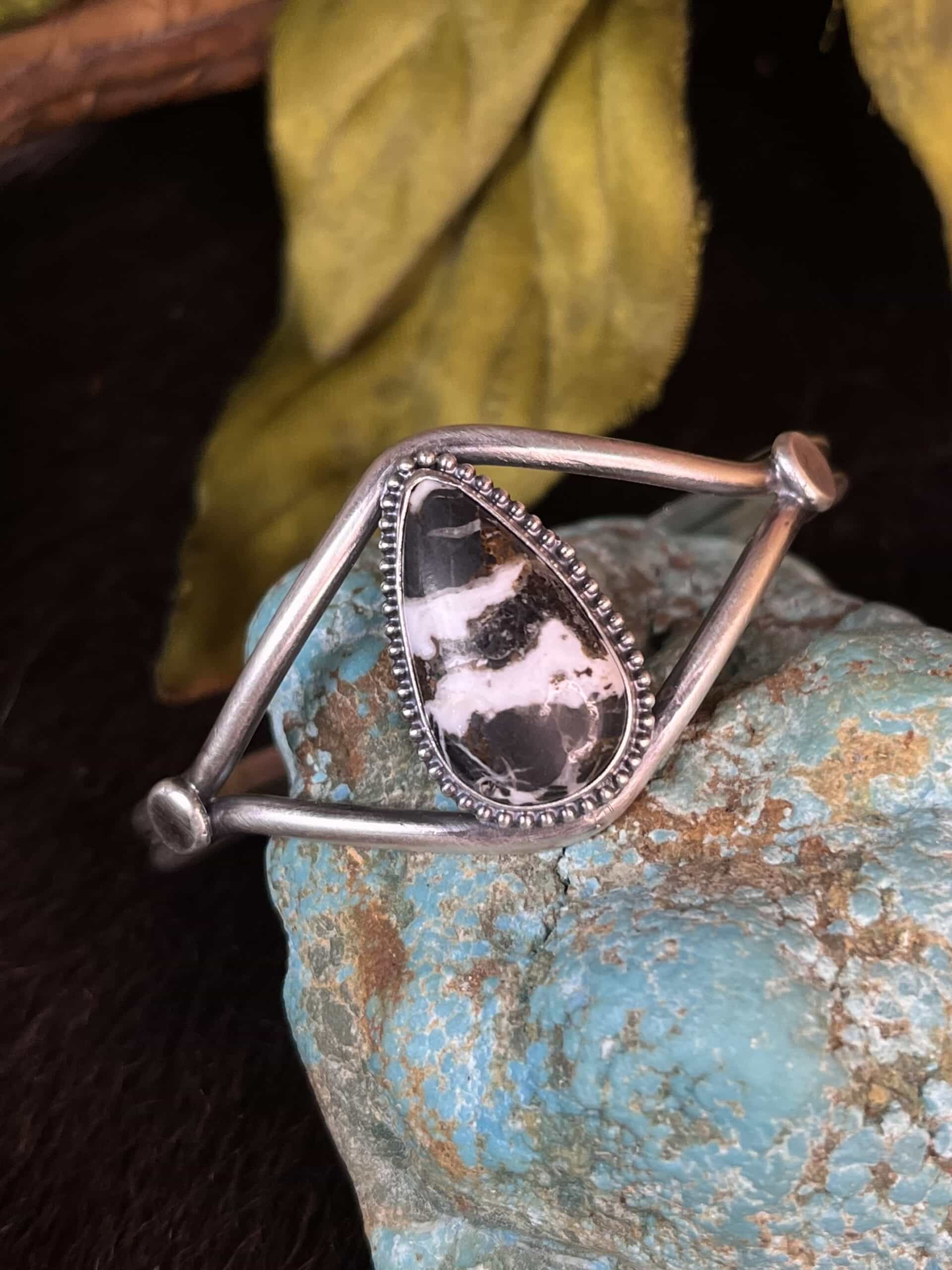 White Buffalo Bracelet - Native American Turquoise Jewelry - Dakota Sky ...