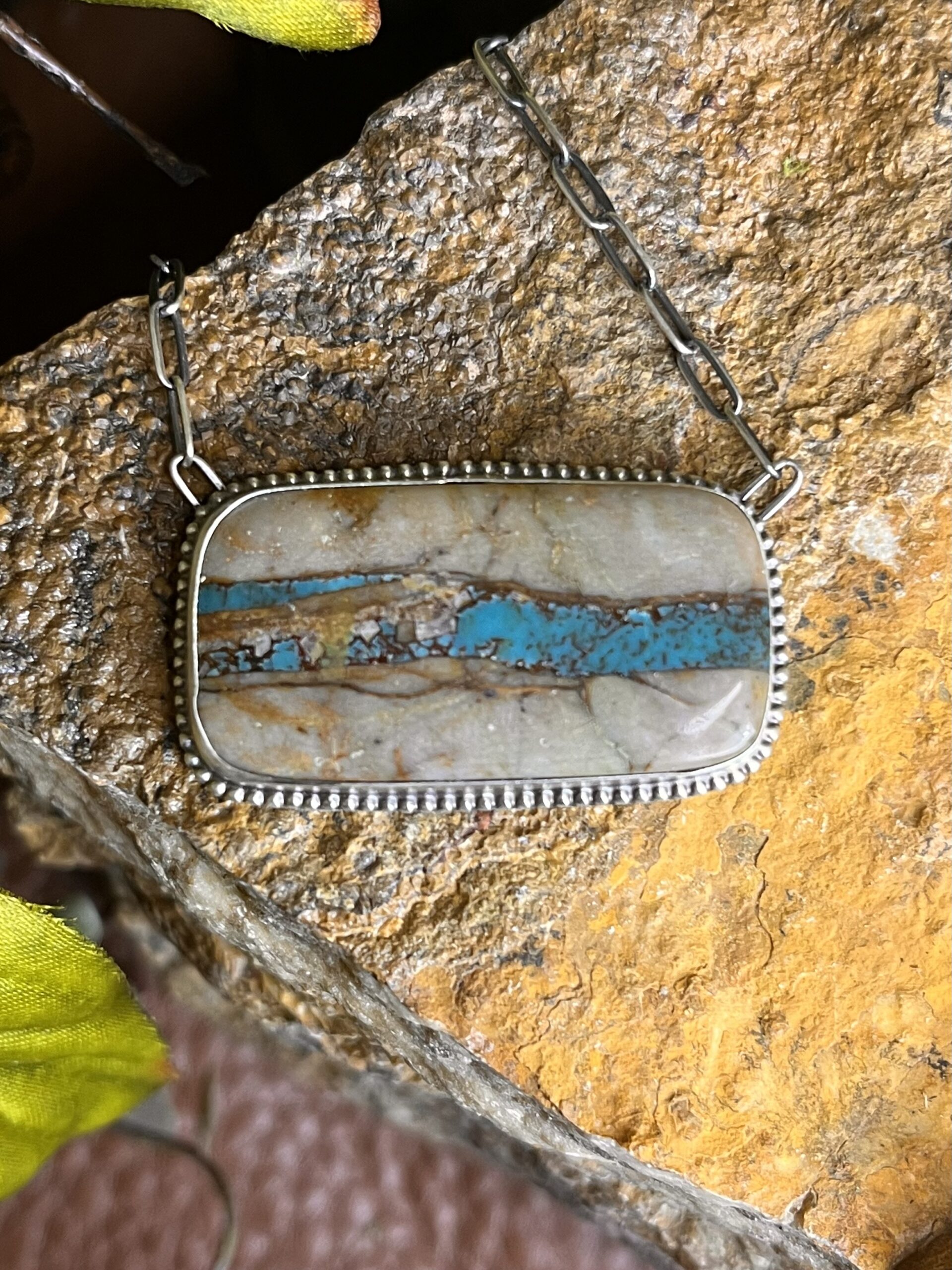 Boulder Turquoise Necklace - Native American Turquoise Jewelry - Dakota ...