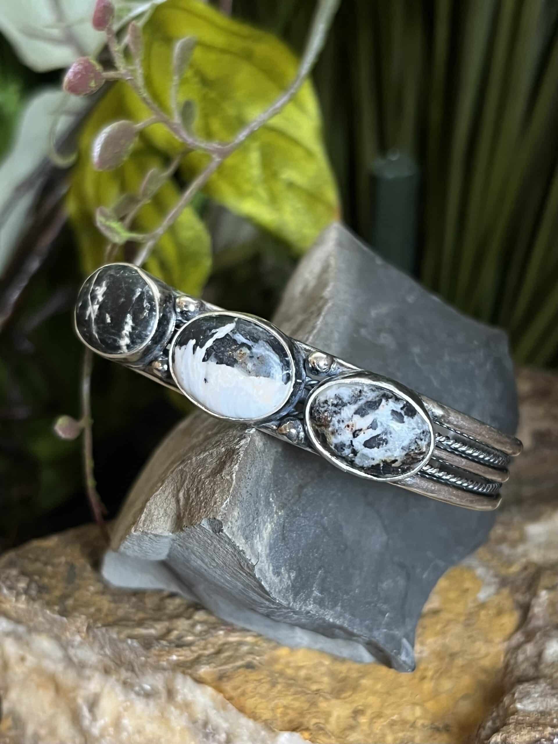 White Buffalo Bracelet - Native American Turquoise Jewelry - Dakota Sky ...