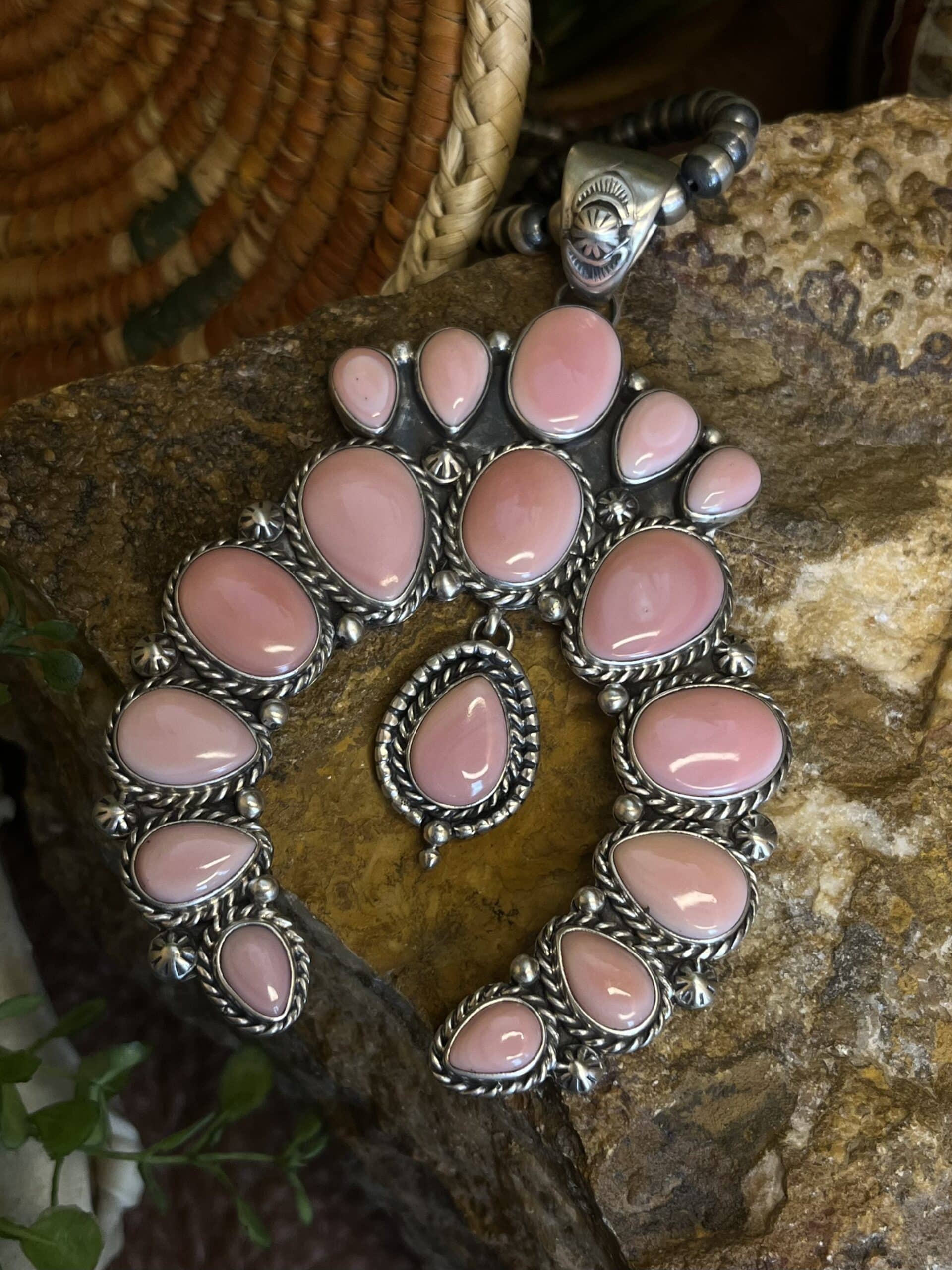 Pink Conch Necklace - Native American Turquoise Jewelry - Dakota Sky Stone