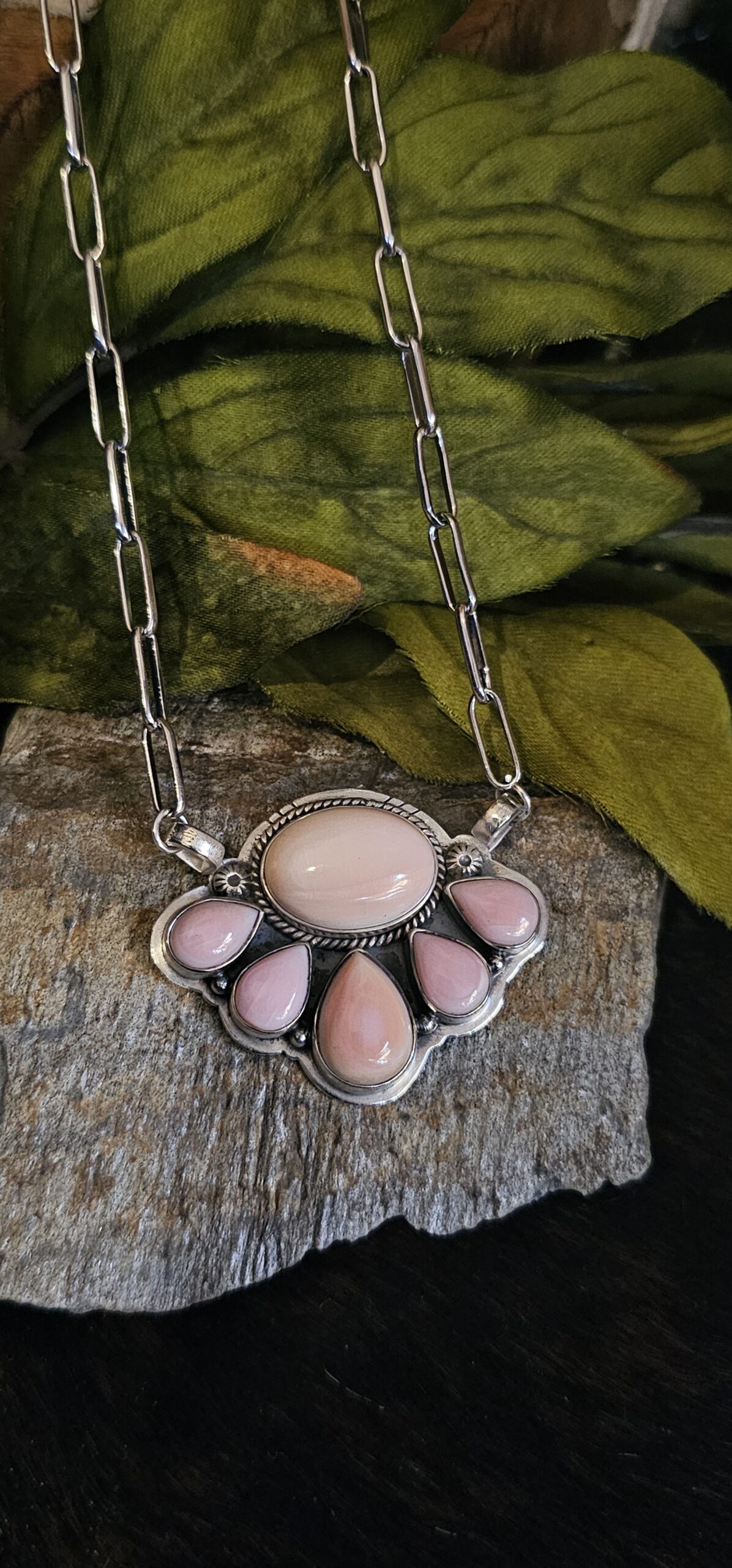 Pink Conch Necklace - Native American Turquoise Jewelry - Dakota Sky Stone