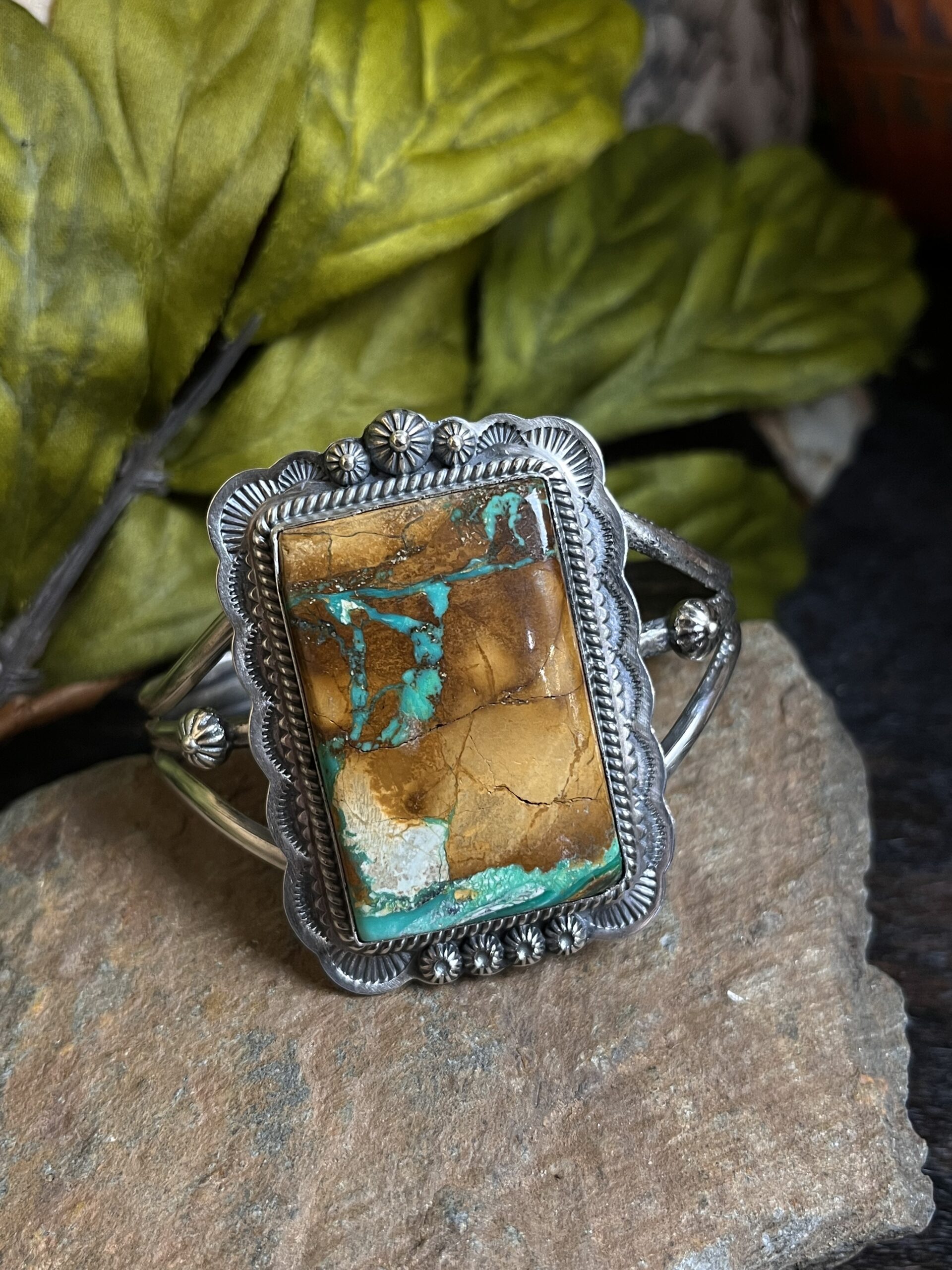 Nevada Turquoise Bracelet - Native American Turquoise Jewelry - Dakota ...
