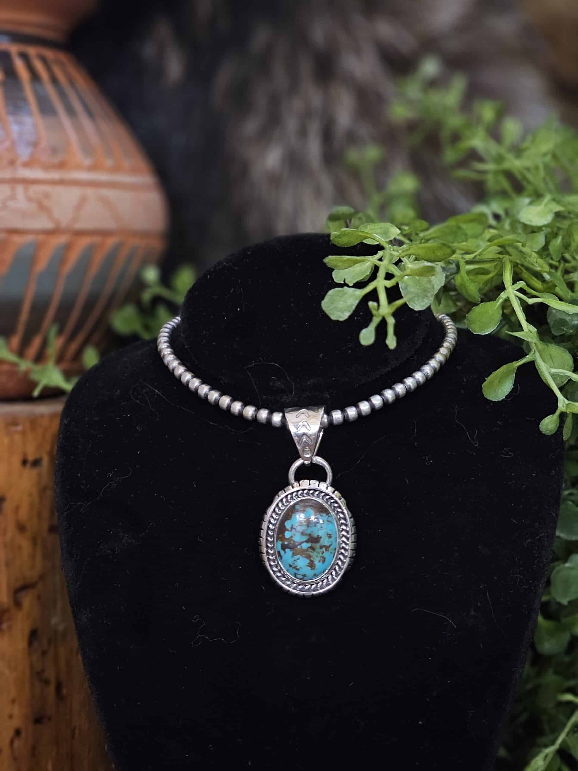 Boulder Turquoise Necklace - Native American Turquoise Jewelry - Dakota ...