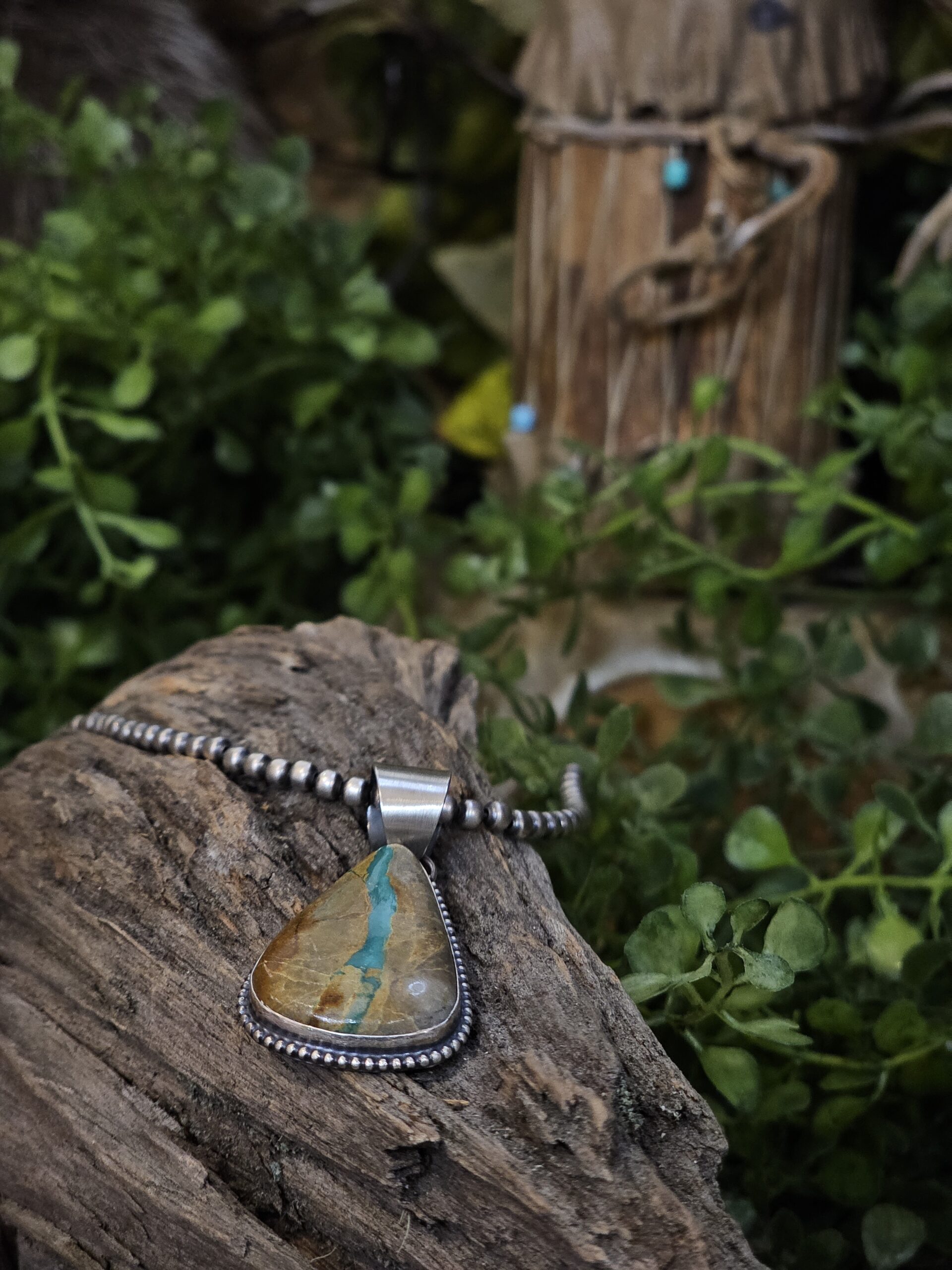 Boulder Turquoise Necklace - Native American Turquoise Jewelry - Dakota ...