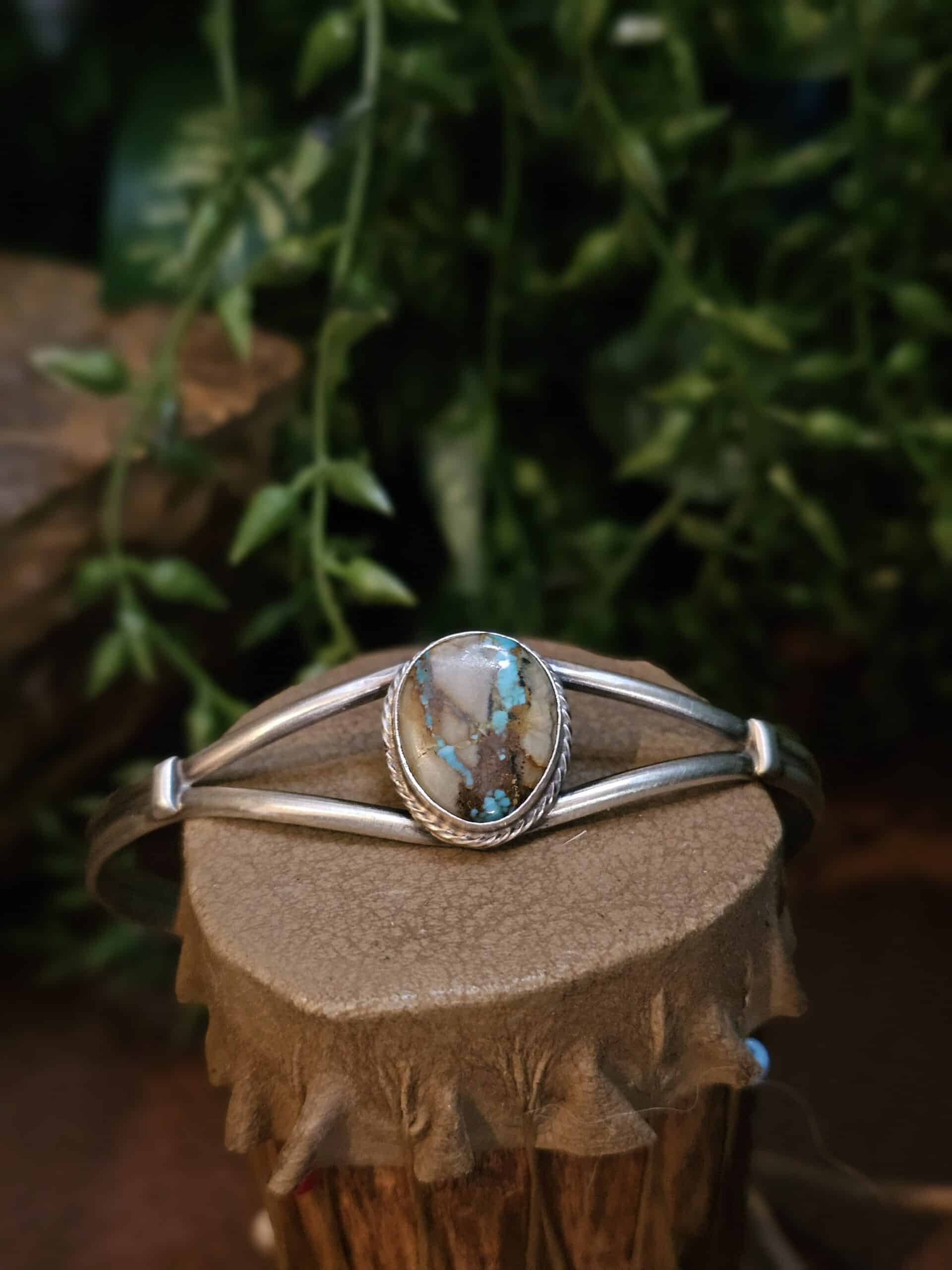 Boulder Turquoise Bracelet - Native American Turquoise Jewelry - Dakota ...