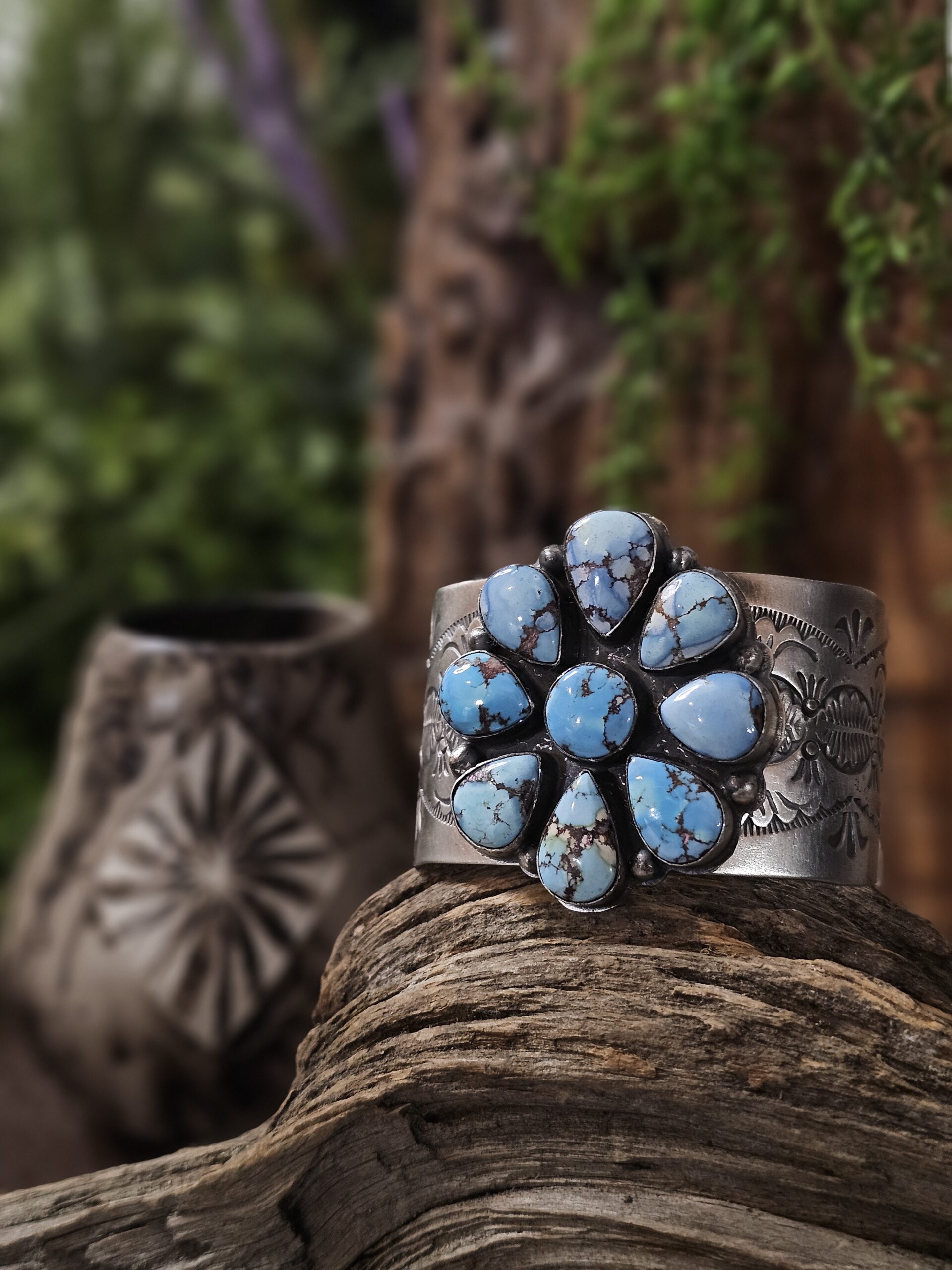 Golden Hills Turquoise Bracelet - Native American Turquoise Jewelry - Dakota Sky Stone