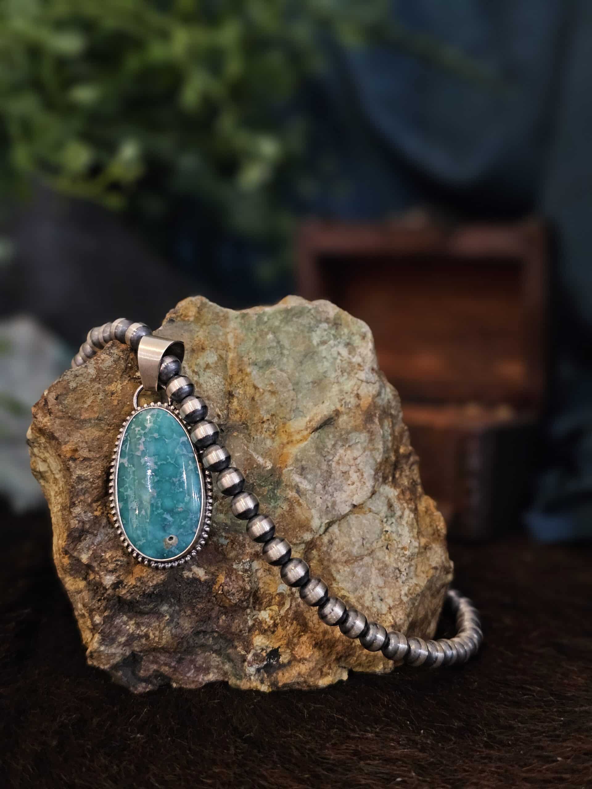 White Water Turquoise Necklace - Native American Turquoise Jewelry ...