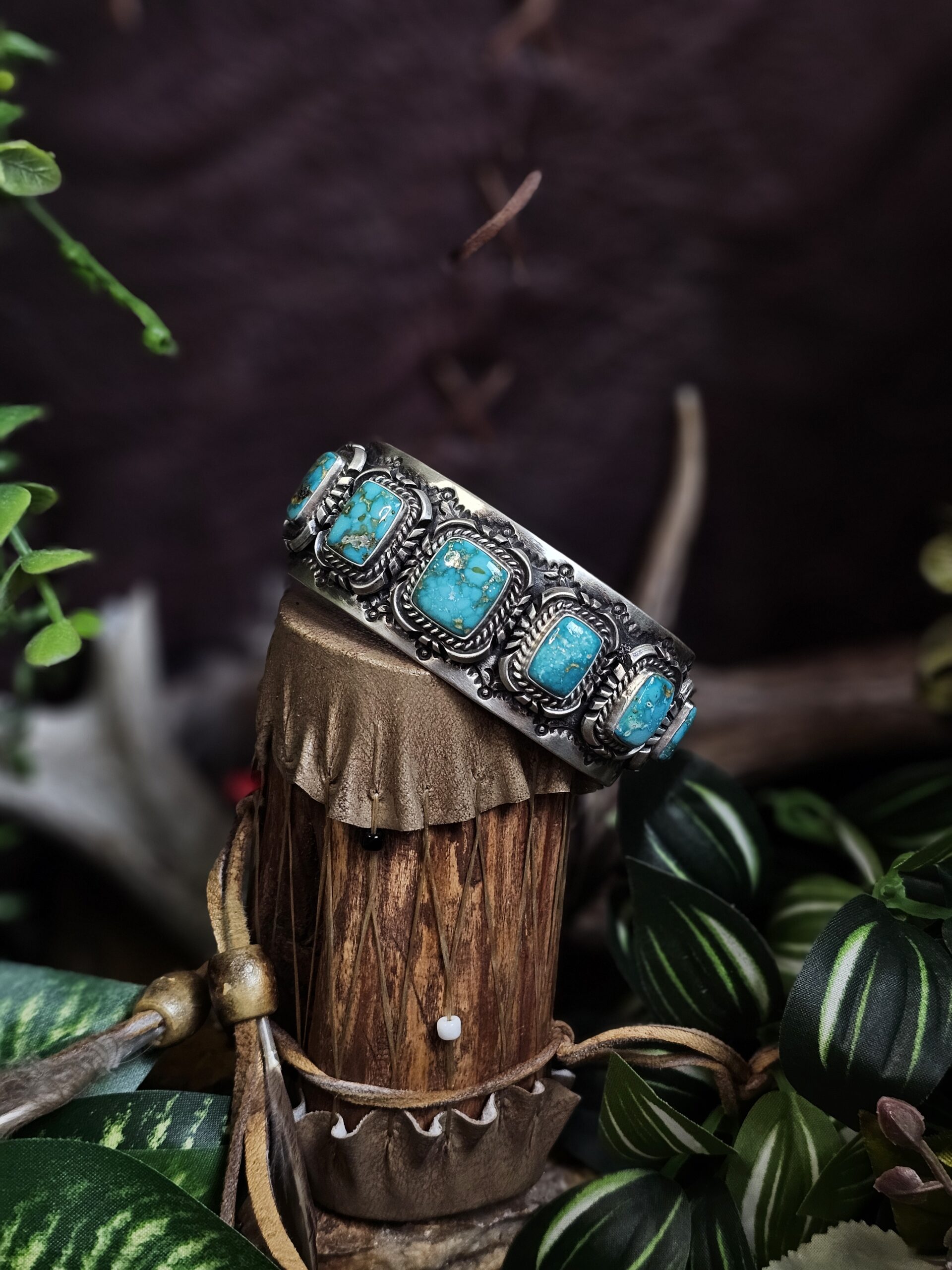 Sierra Nevada Turquoise Bracelet - Native American Turquoise Jewelry - Dakota Sky Stone