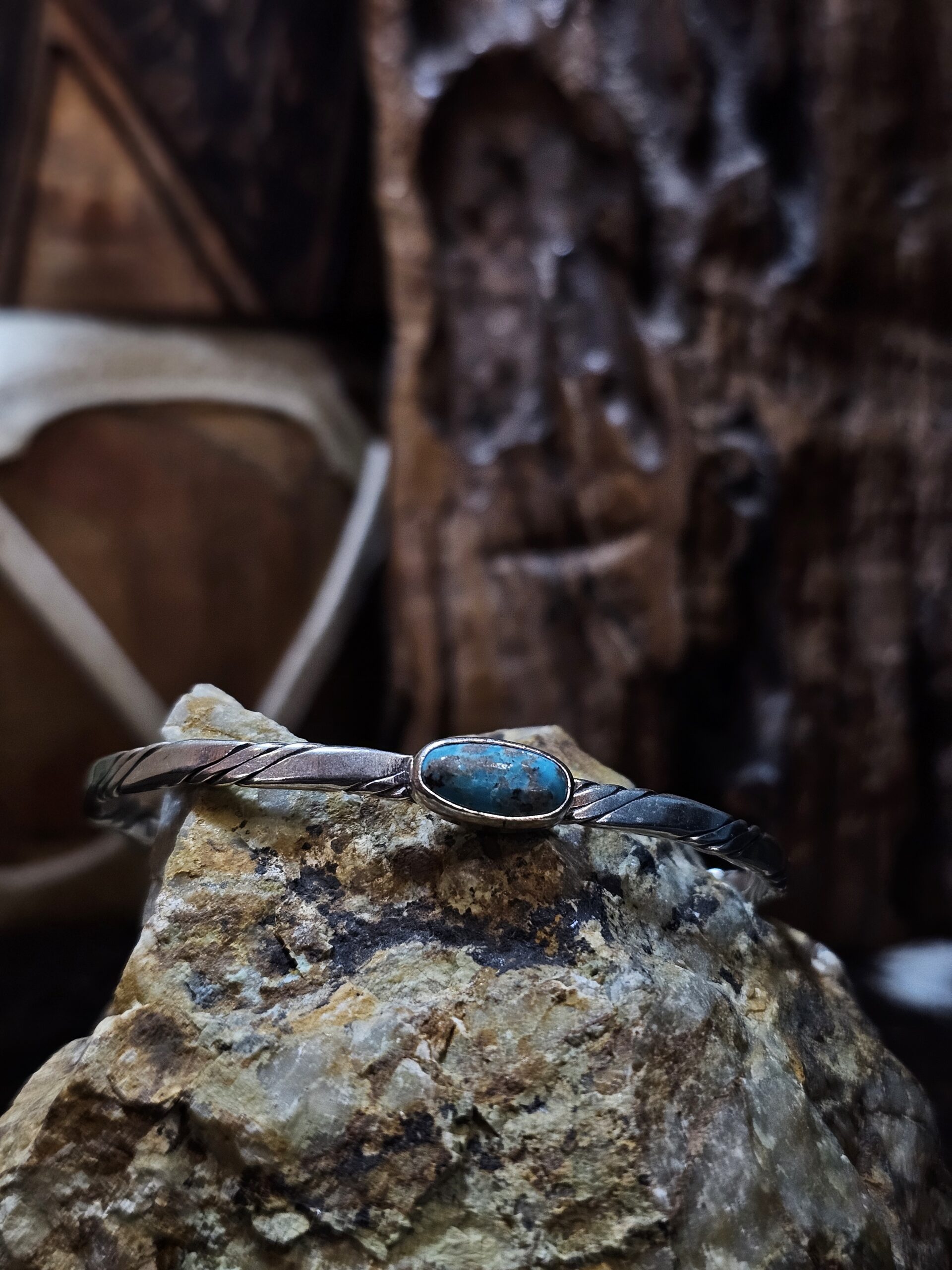 Boulder Turquoise Bracelet - Native American Turquoise Jewelry - Dakota ...